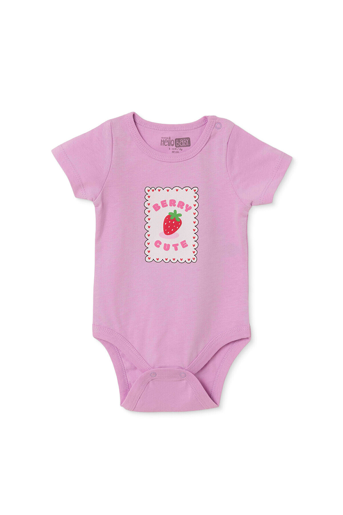 ebebek Hello Baby HelloBaby Kız Bebek Body Hayvan Baskılı Çıtçıtlı ...