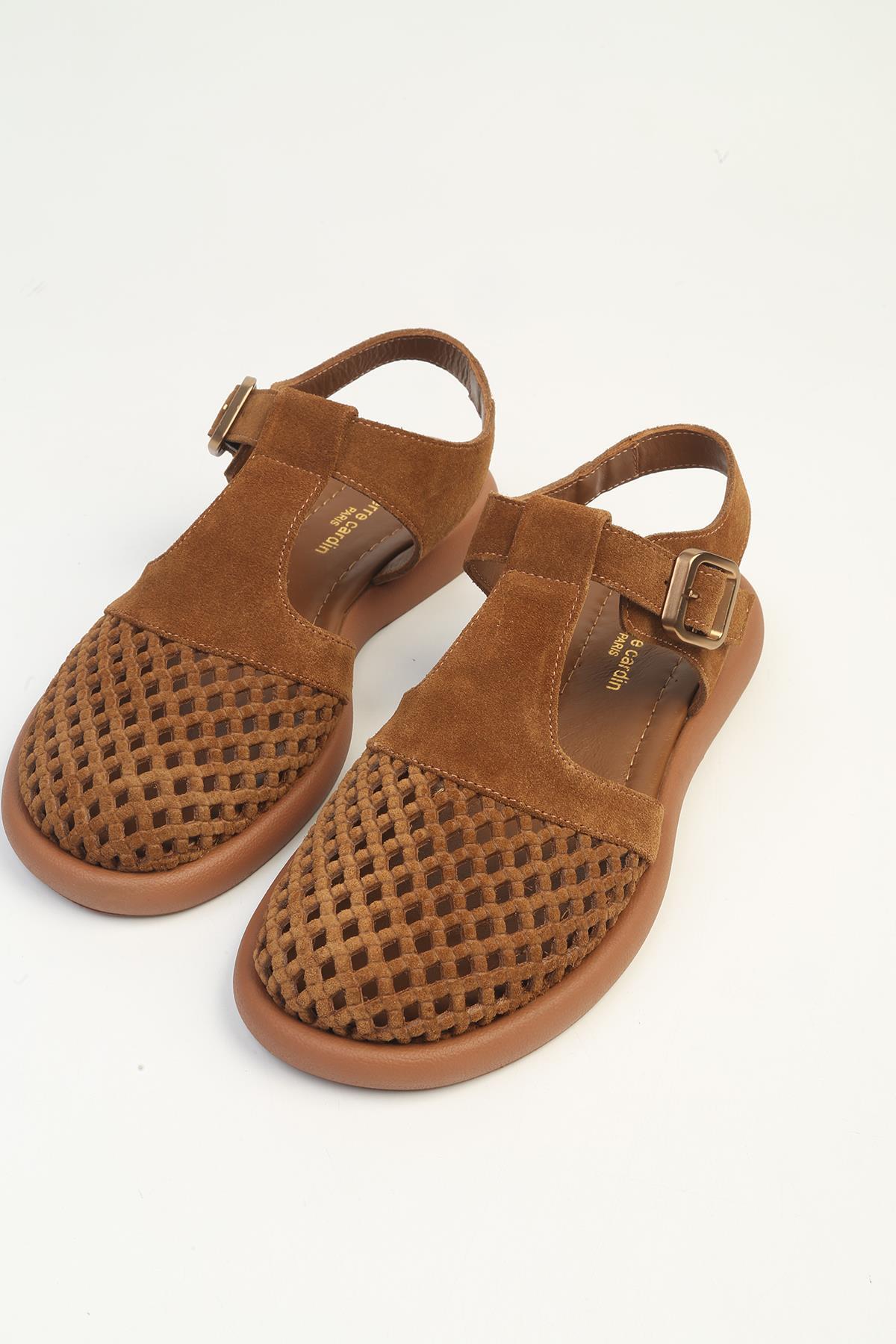 Pierre Cardin Hakiki Deri Taba Sandalet - Fiyatı, Yorumları