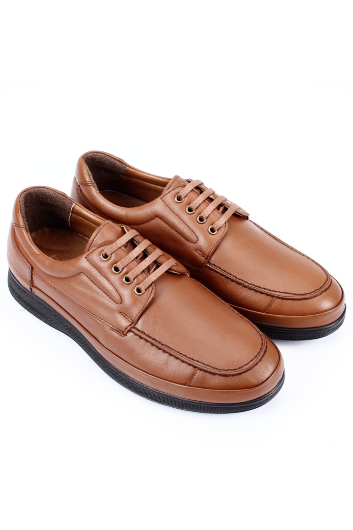 G.Ö.N Erkek Kahverengi Hakiki Deri Ayakkabı 01030