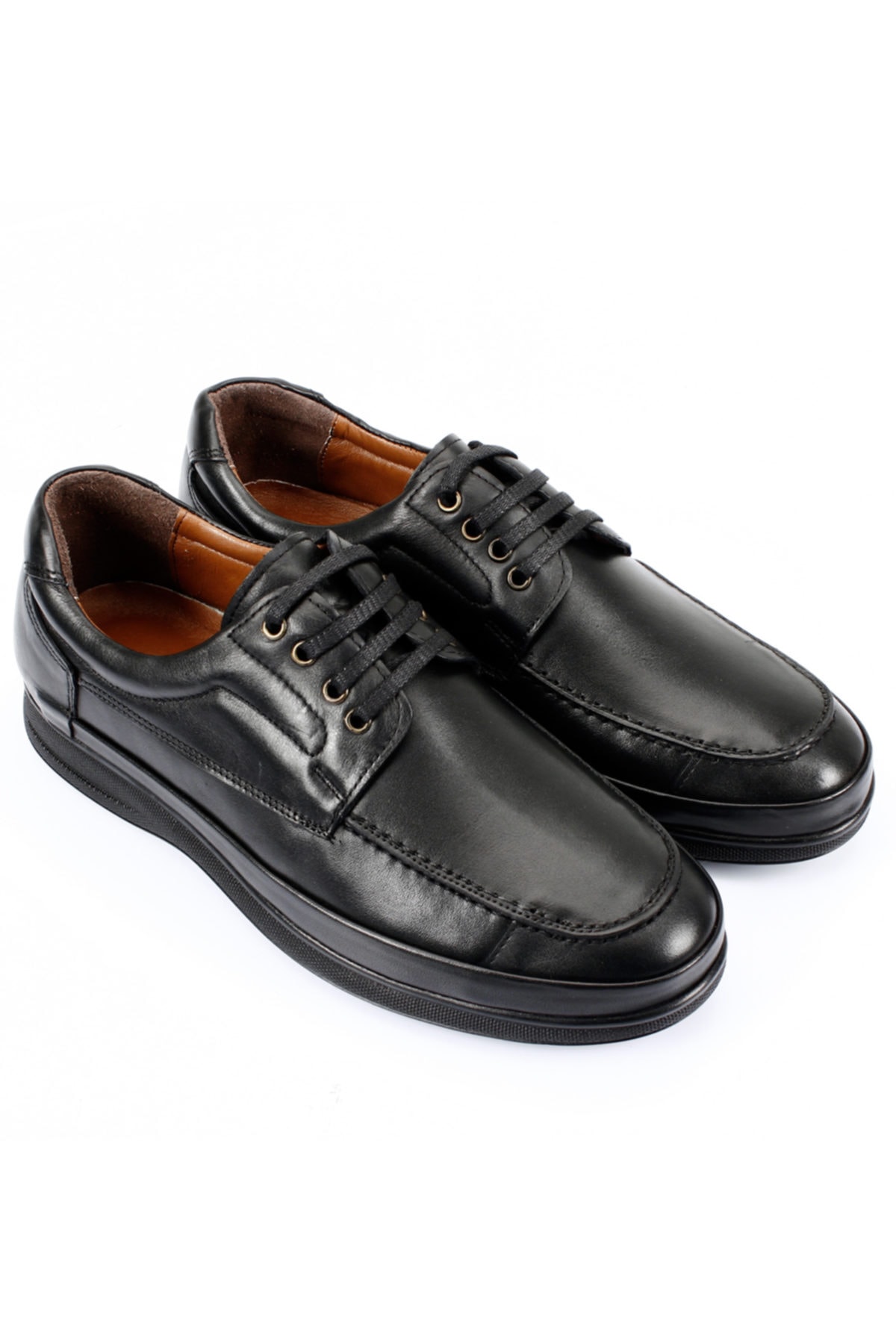 G.Ö.N Erkek Siyah Hakiki Deri Ayakkabı 01030