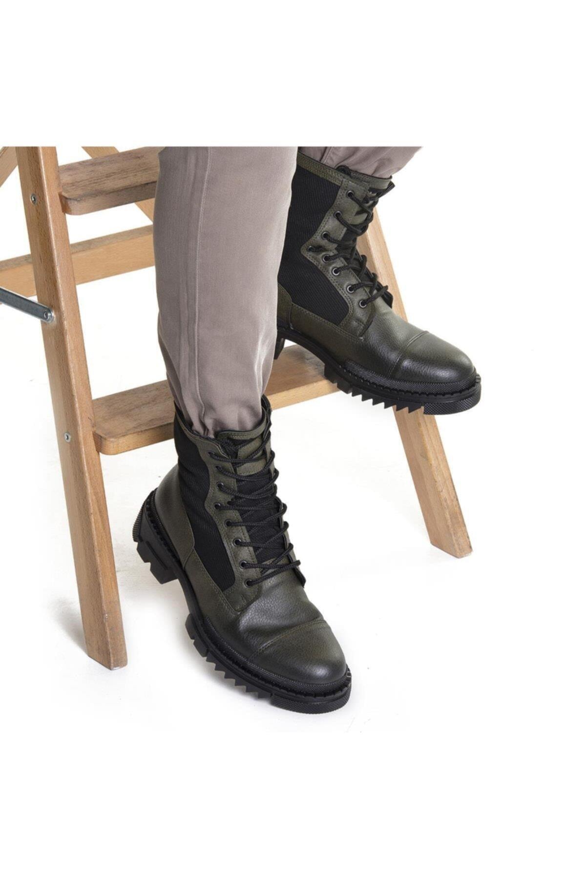 MUGGO Erkek Haki Postal Bot M746 MUGGO Erkek Haki Postal Bot M746