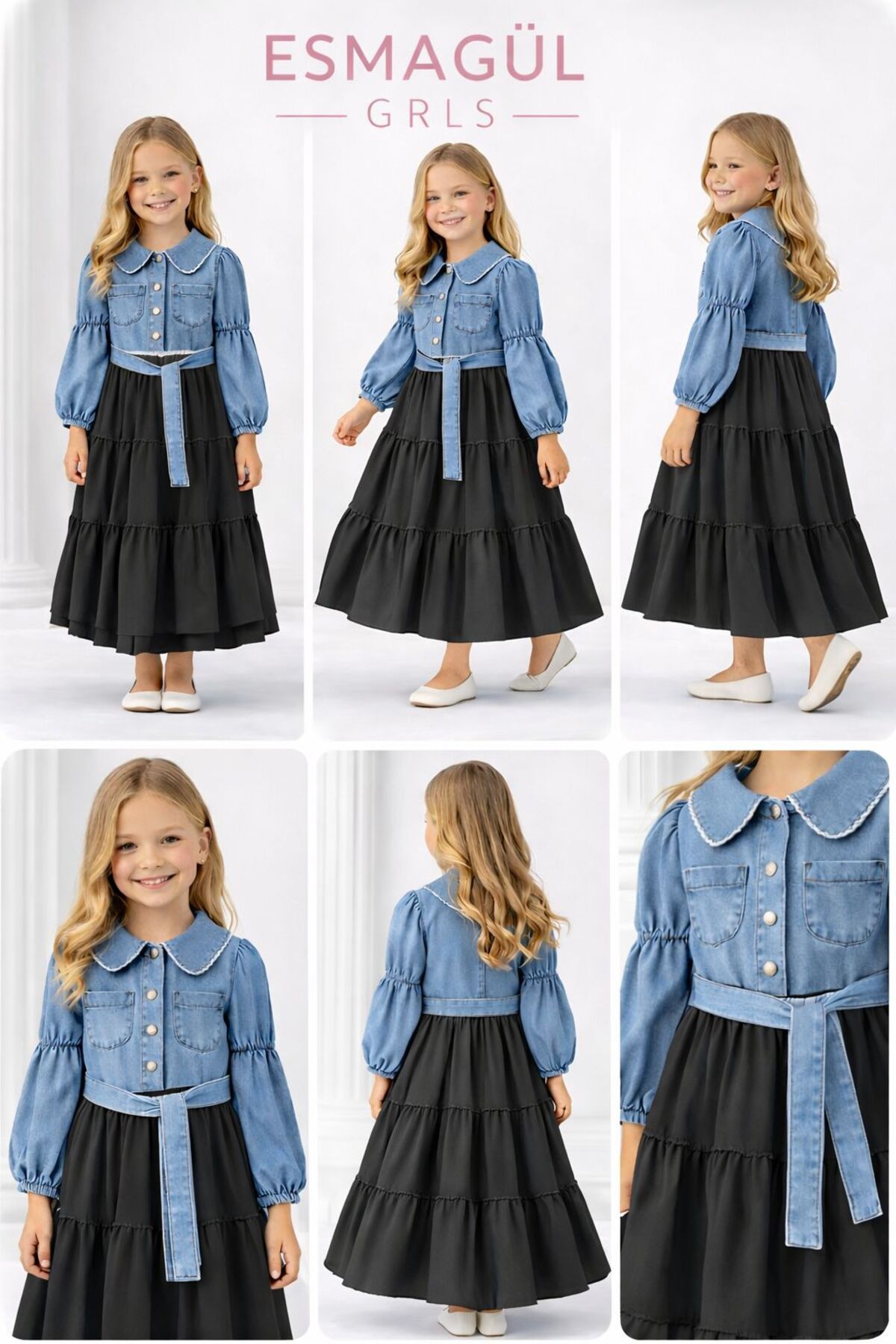 esmagül kids 🌸ESMAGÜL GRLS Lina Kot Detaylı Kat Kat Elbise - Fiyatı ...
