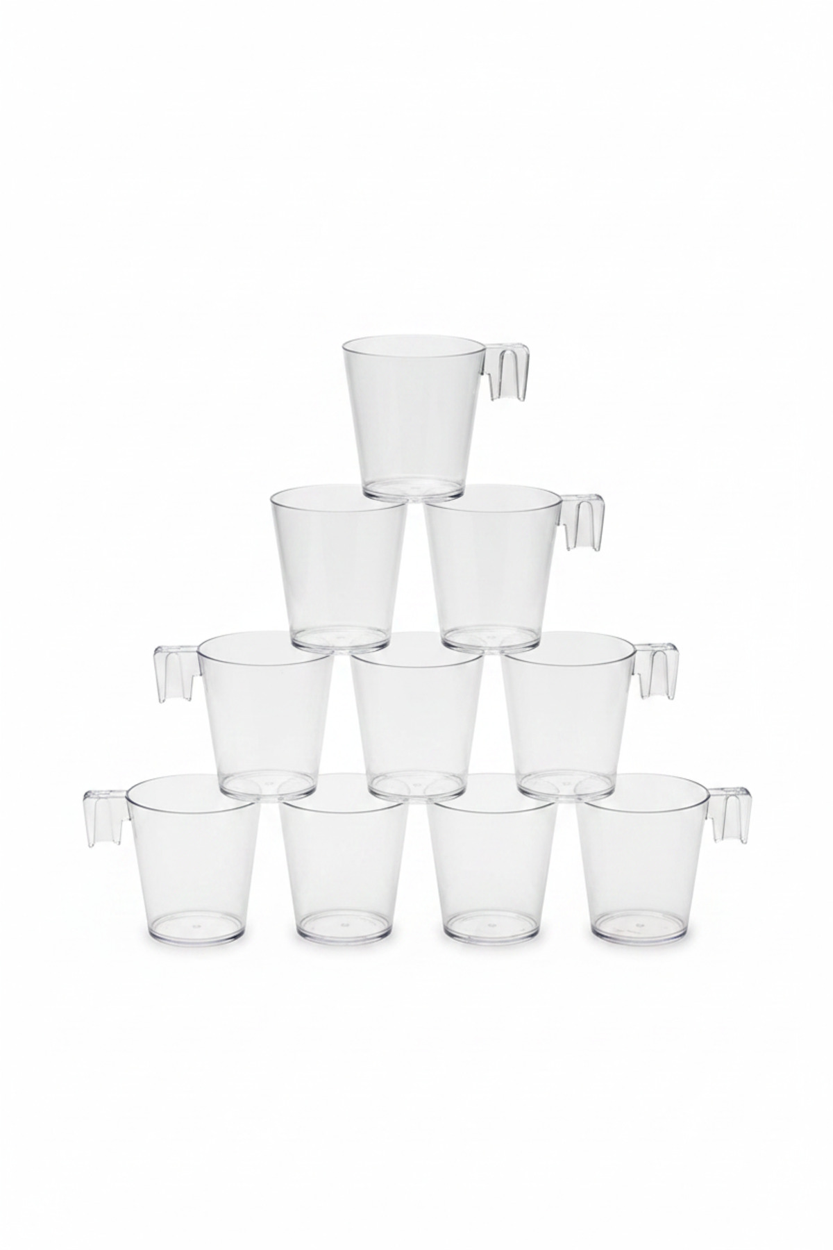 YAZICI 10-Piece Espresso Tasting Cups 80 ml – Hard Plastic Shot Glasses ...