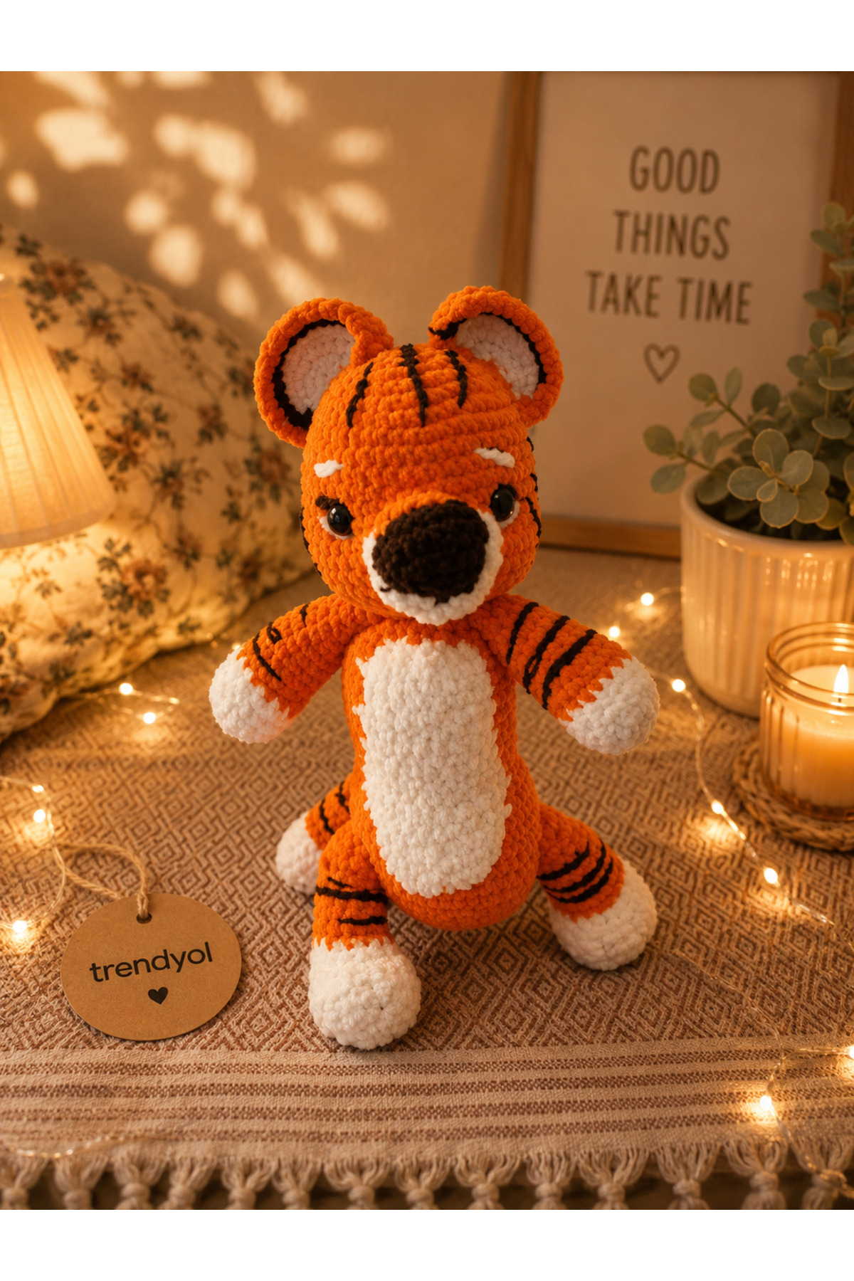 Emor Dizayn Amigurumi oyuncak bebek kaplan uyku arkadaşı - Fiyatı ...