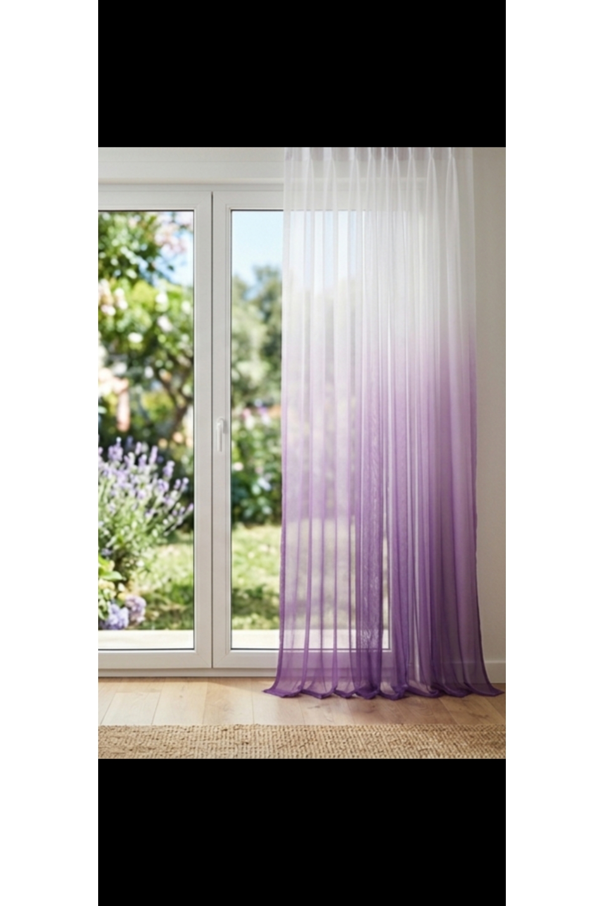 ilora home Modern Renk geçişli degrade tasarım tül perde özel dikim 1/2 ...
