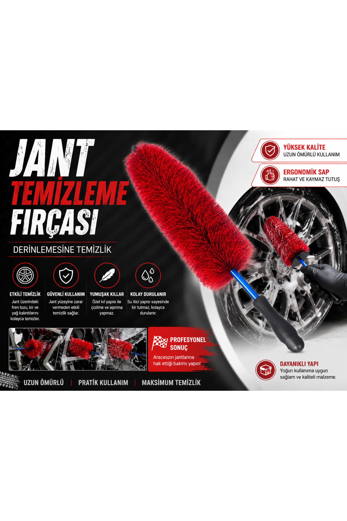 my brusher Jant ve Lastik Detay Temizleme Fırçası - Fiyatı, Yorumları