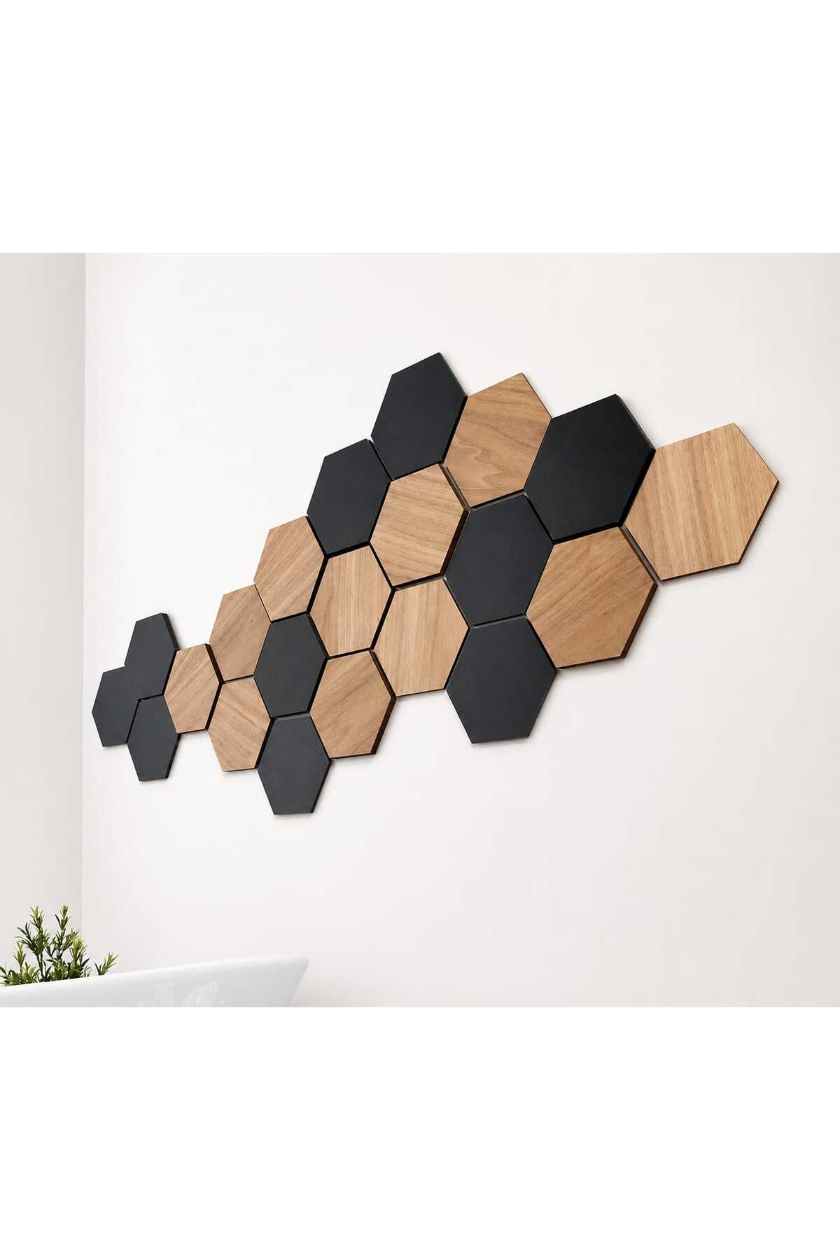 monolith stone Altıgen Duvar Paneli 8 mm Mdf 9 mm Keçe 6 adet - Fiyatı ...