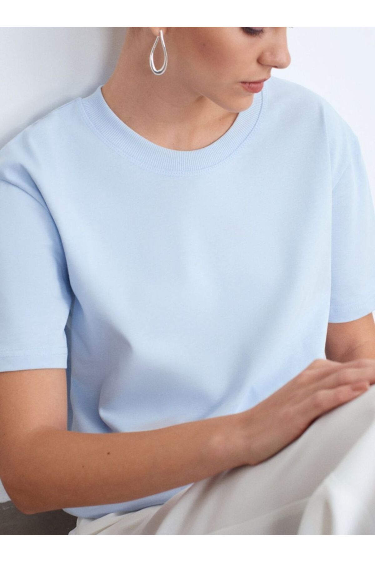 Dilvin Kadın %100 Pamuk Bisiklet Yaka T-Shirt - Fiyatı, Yorumları