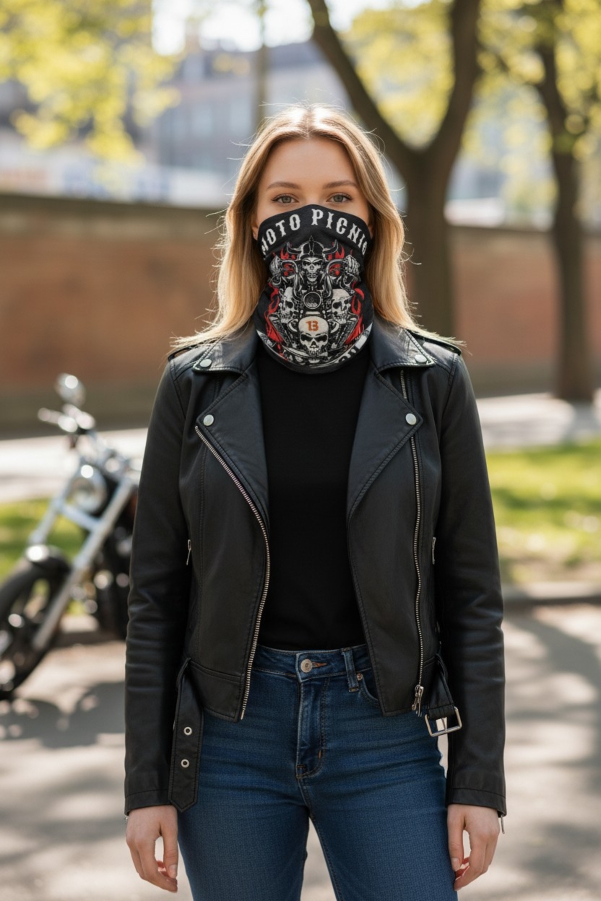 KANİNCHEN Unisex Kuru Kafa Buff İskelet Maske Motorcu Maskesi Boyunluk ...
