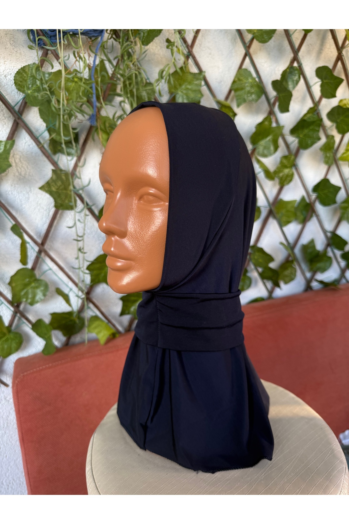 Blotch Çıtçıtlı Hijab Bone Boynunu Kapatan Tesettür Rahat Pratik Deniz ...