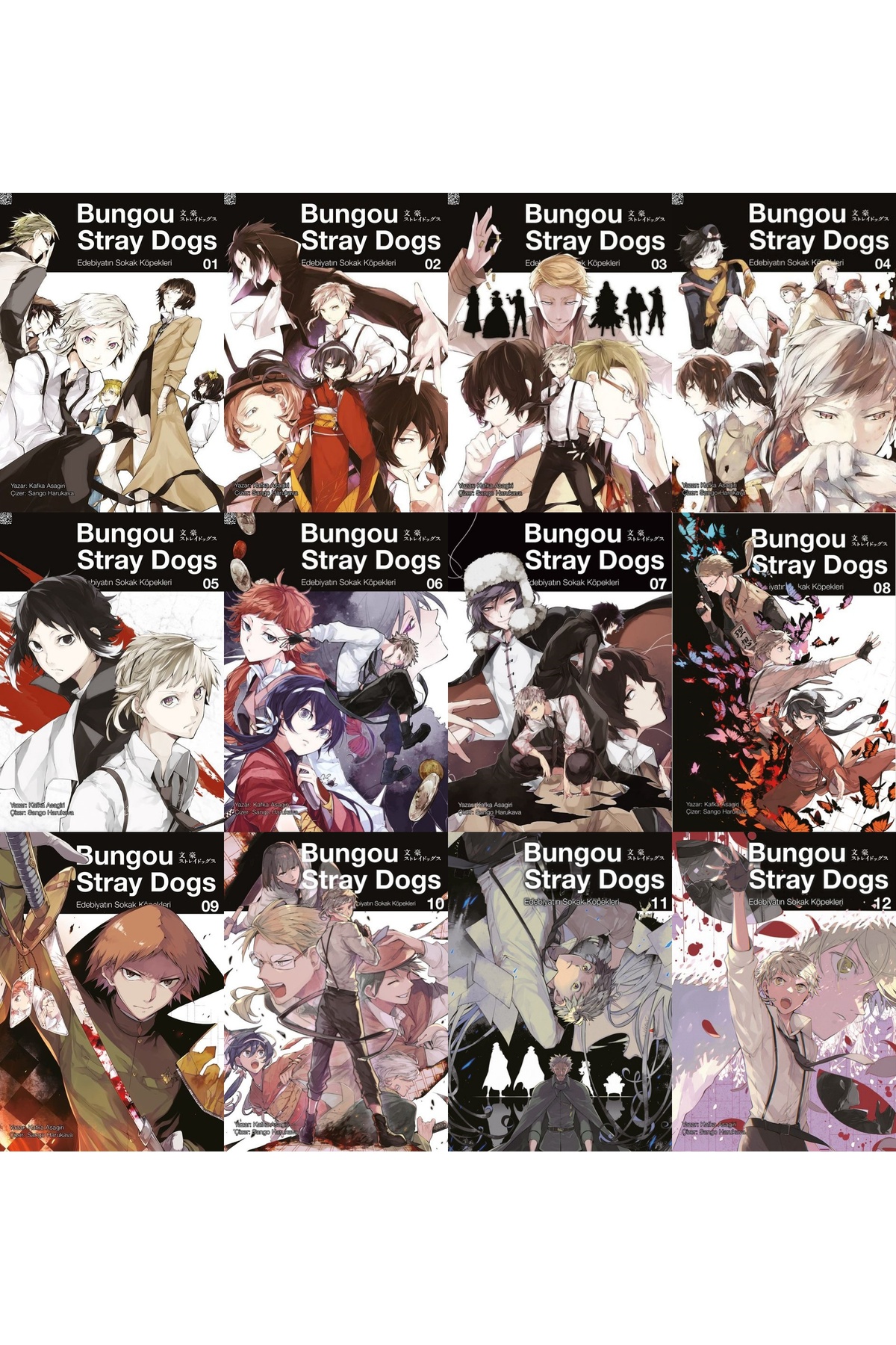 Gerekli Şeyler Yayıncılık BUNGOU STRAY DOGS 1-2-3-4-5-6-7-8-9-10-11-12 ...