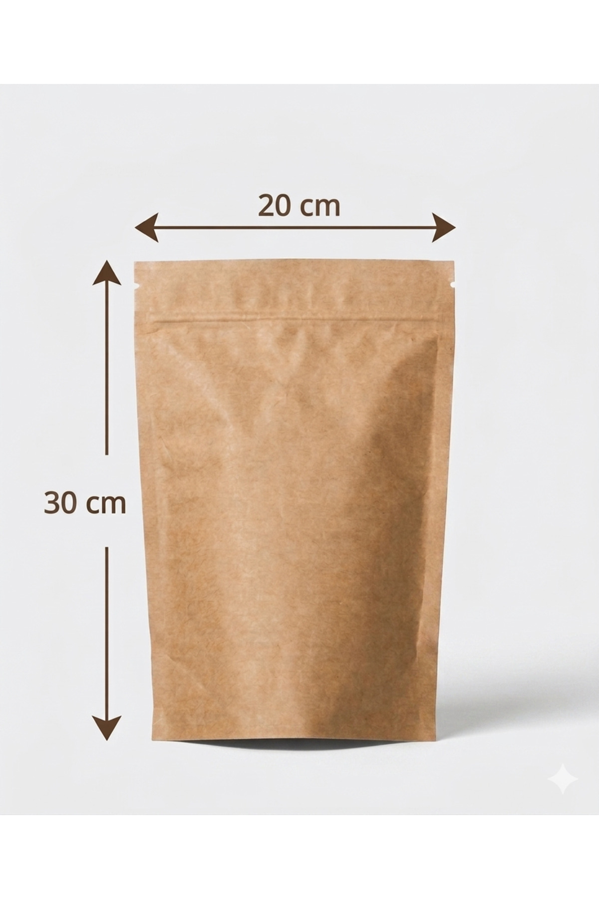 DOYPACK Kraft alüminyum (20×30cm 1000 gr'lık) (100ADET) - Fiyatı, Yorumları