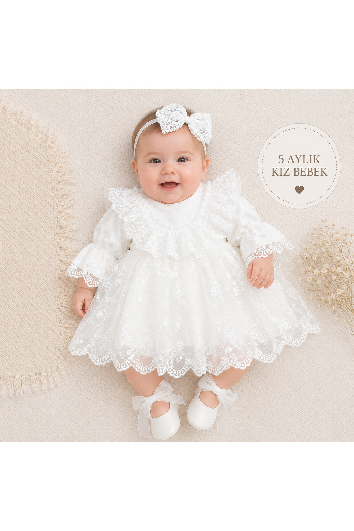 Ozz Baby KIZ BEBEK VE ÇOCUK 0/3-3/6 AY MEVLÜTLÜK ELBİSE SET - Fiyatı ...