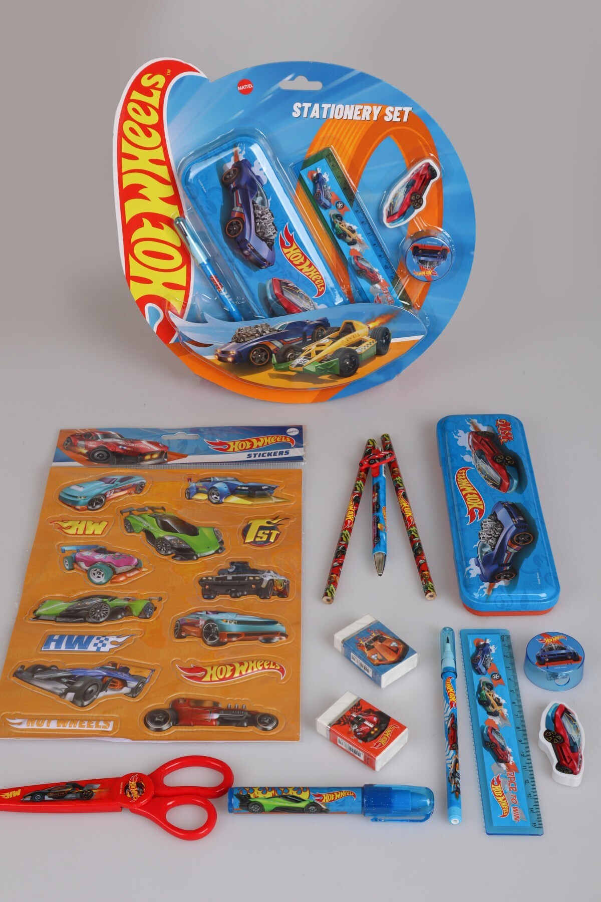 HOT WHEELS X Dekomus Licensed Hotwheels 13 Piece Stationery Set ...