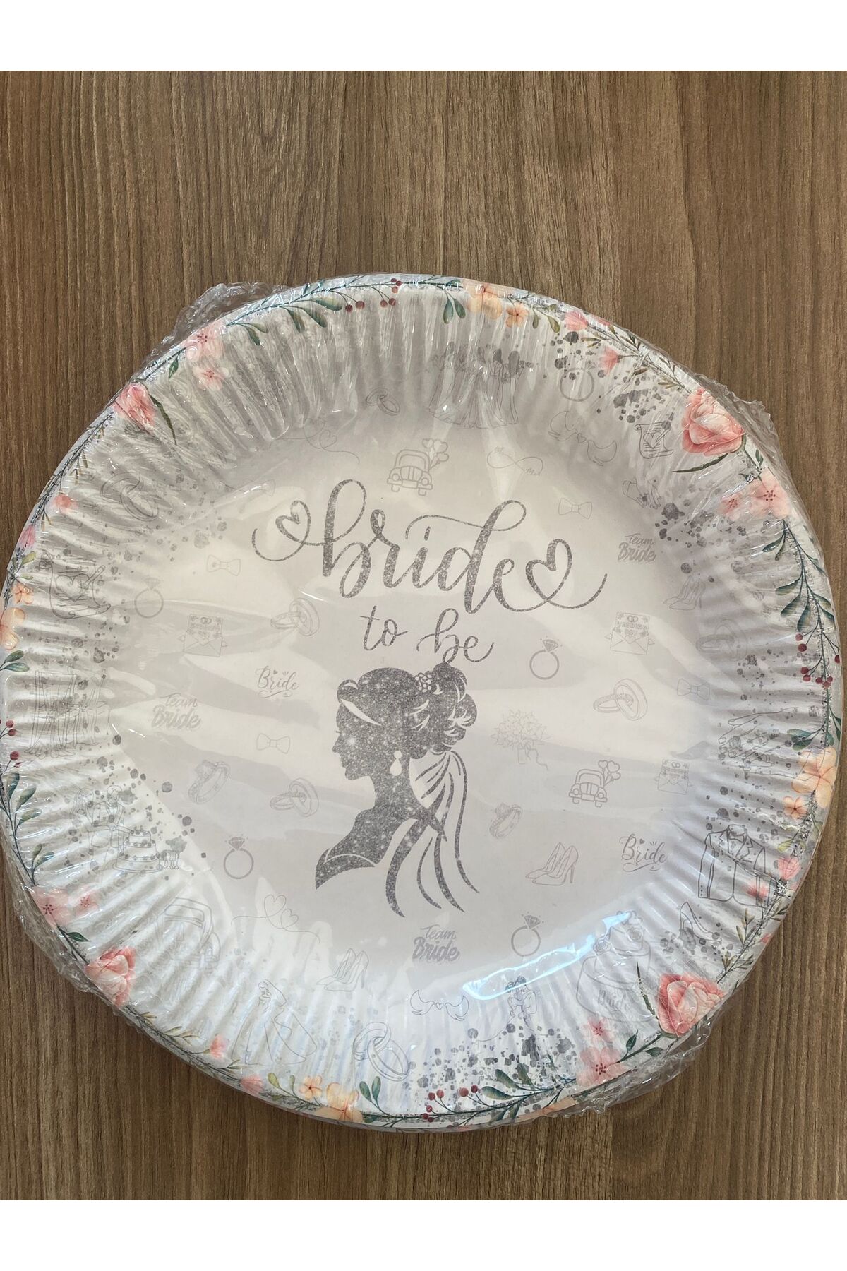 BORAPACK BRİDE TO BE GÜMÜŞ KARTON TABAK 20CM 8Lİ - Fiyatı, Yorumları