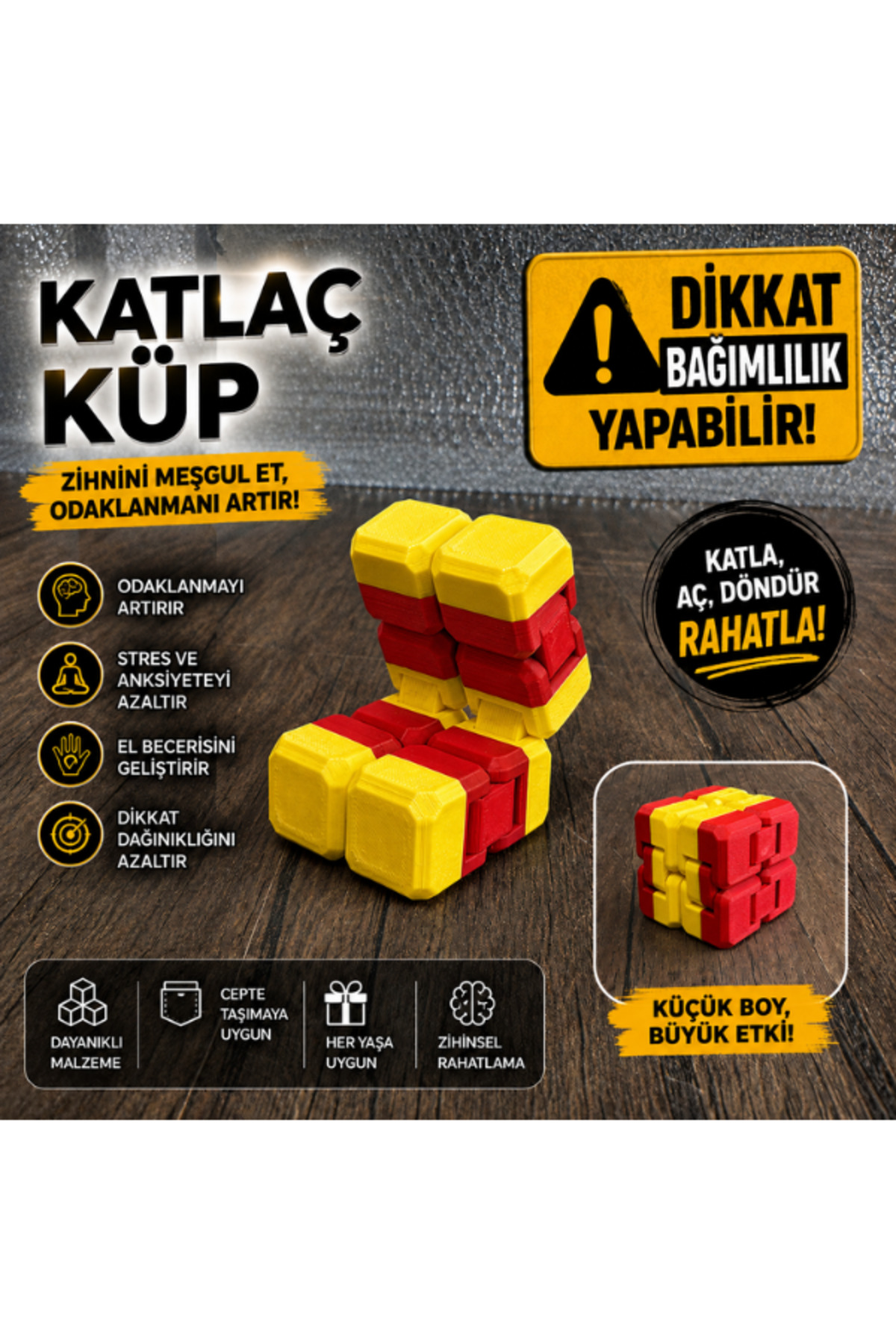 umtglobal TARAFTAR SARI KIRMIZI , infinity cube - sonsuz küp - stres ...