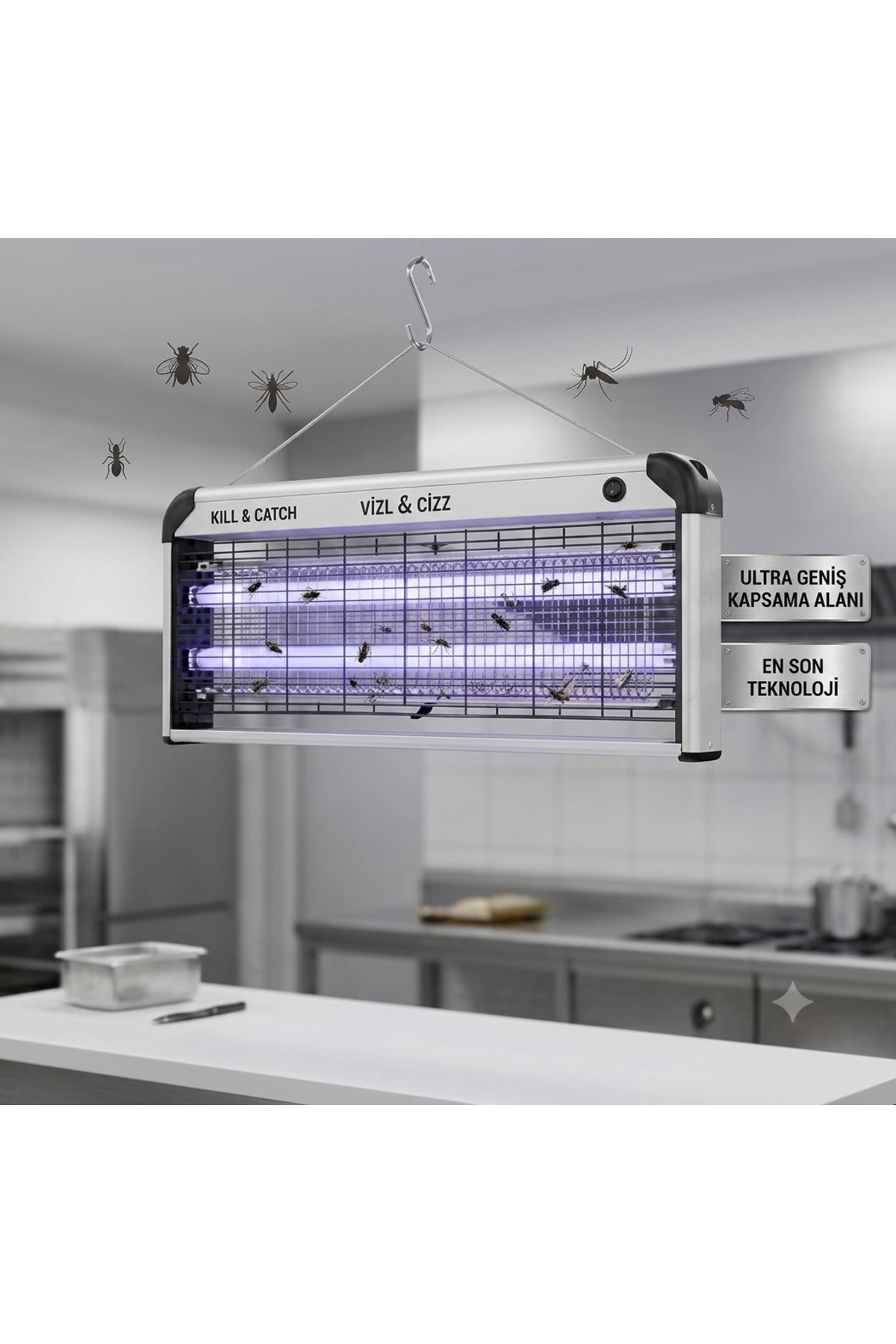 VIZZ CIZZ 2x20W Elektrikli Sinek Öldürücü Cihaz | UV Işıklı Sivrisinek ...