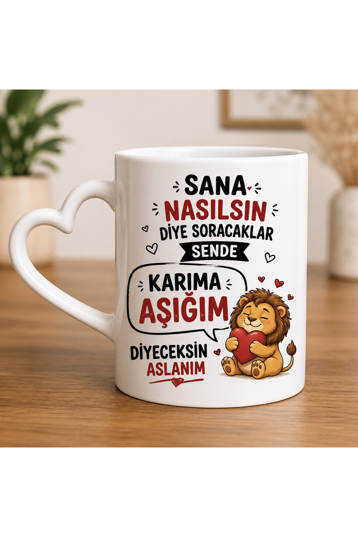 DKY Karı Koca Eş Espirili İkili Kalp Kupa Seti - Fiyatı, Yorumları