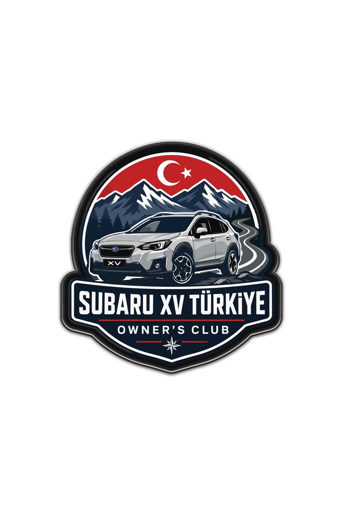 Redline Grafik Redlinegrafik Subaru XV Türkiye Grup 3D Damla Sticker 1 ...