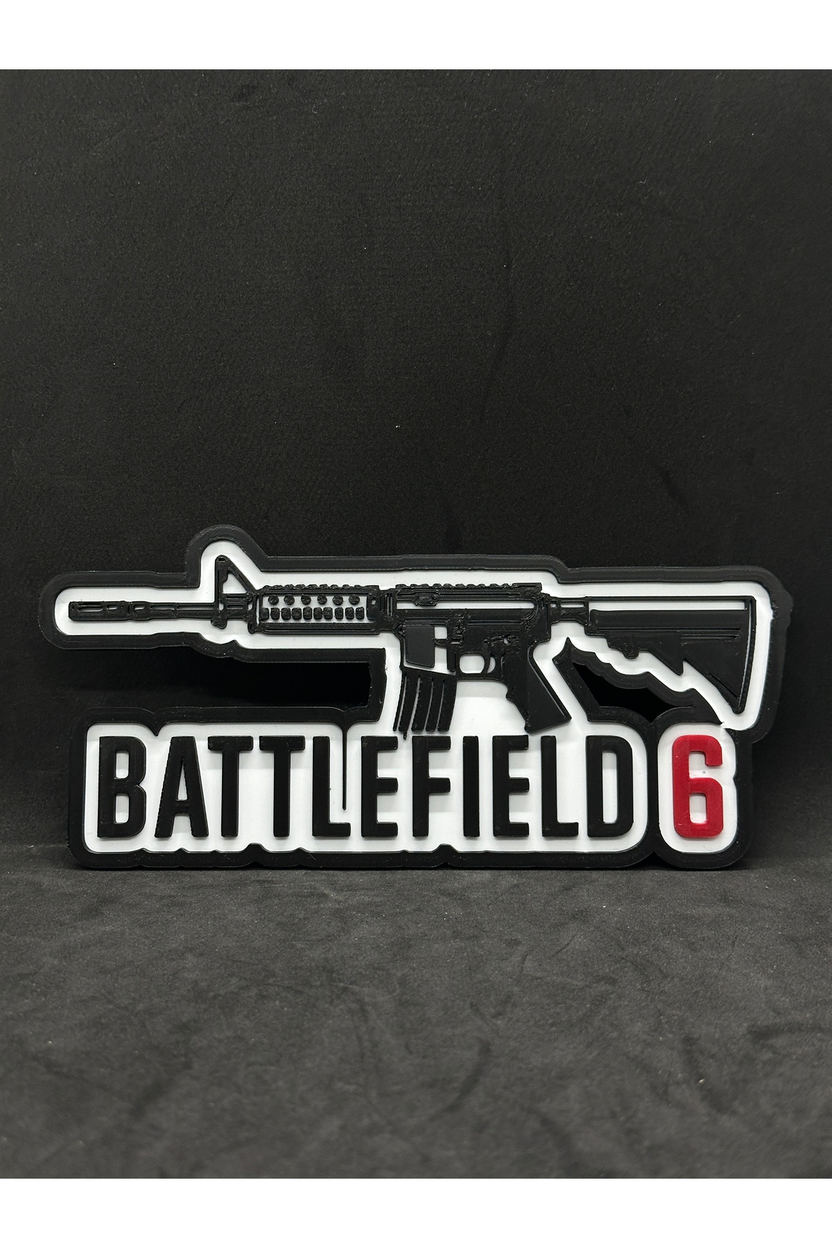 GoKa 3D Craft Battlefield 6 M4 Temalı Standart Duvar Dekoru / Oyun ...