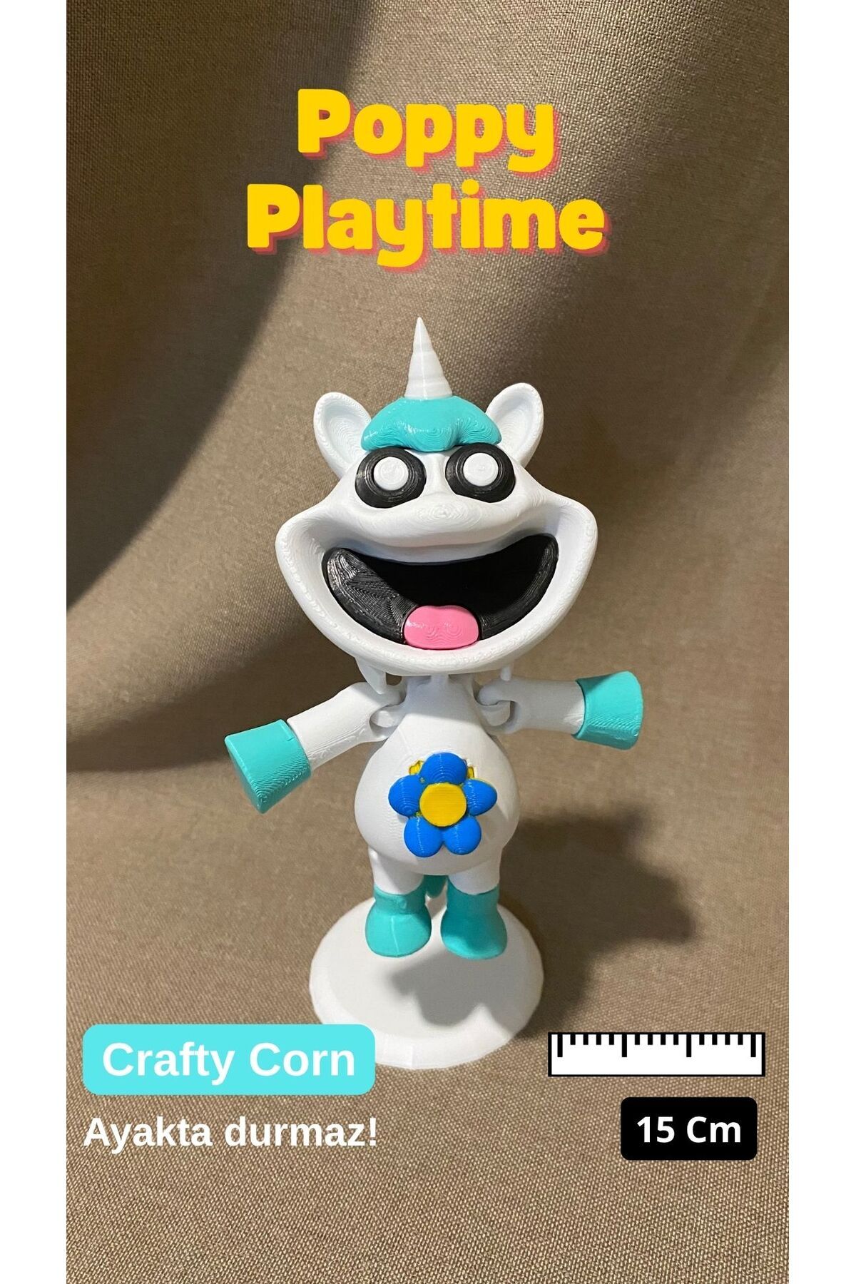3D Ekspres Poppy Playtime Crafty Corn 3D Figür Hareketli Eklemli ...