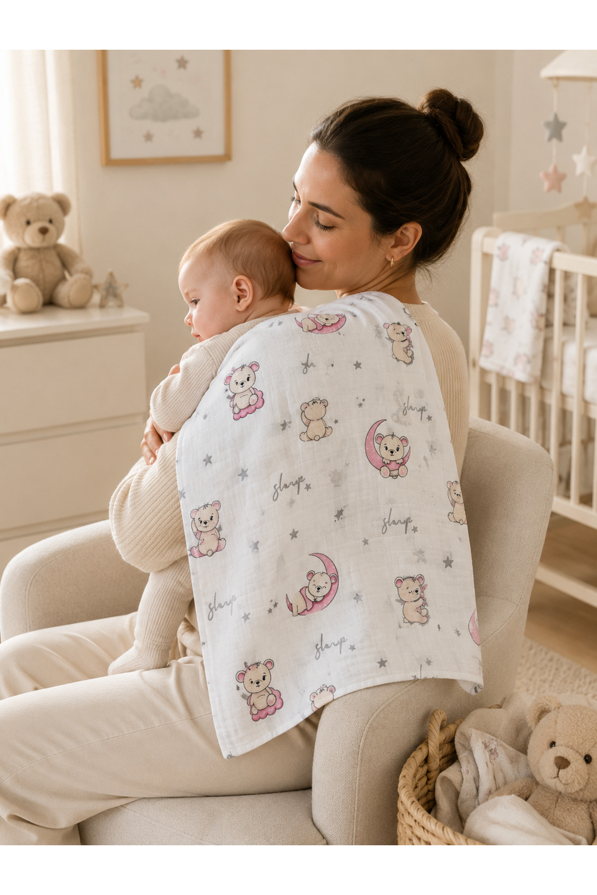 Minora Baby&Kids Minora %100 Pamuk Müslin Bebek Örtüsü – Çok Amaçlı ...