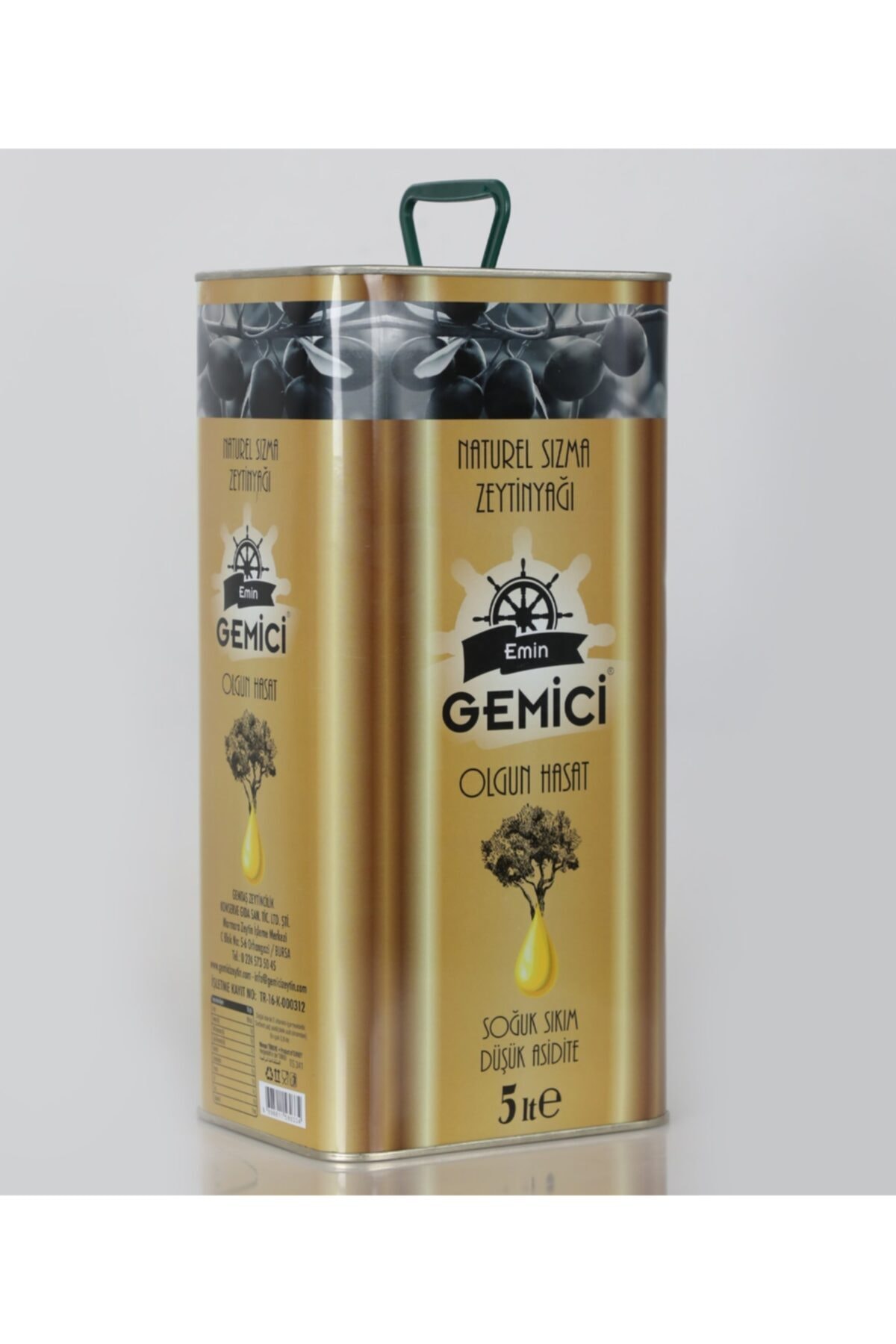 Gemici Zeytin Gemici Natürel Sızma Zeytinyağı (2 Adet X 5 Lt) Fiyatı ...