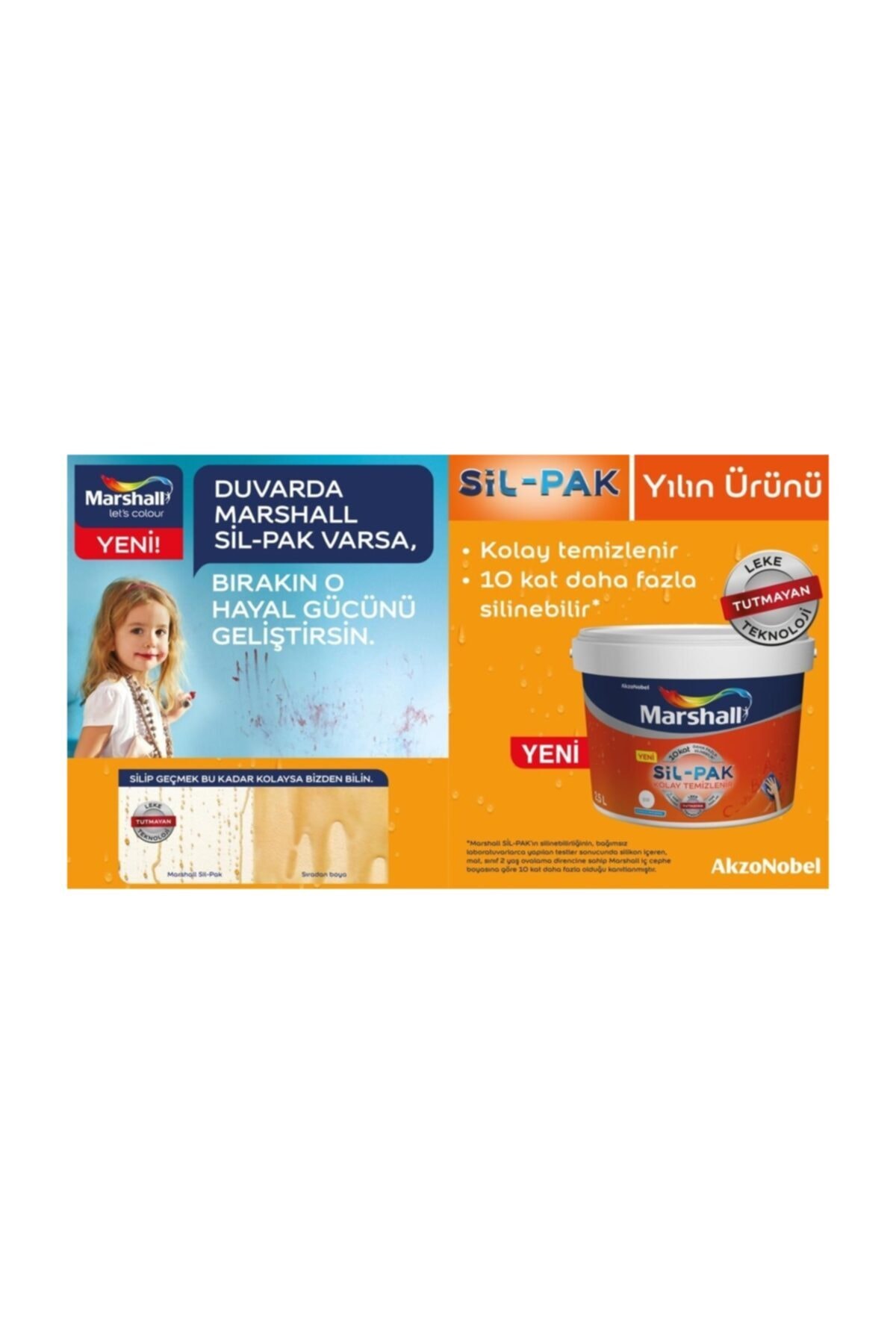 Marshall Sil-pak Leke Tutmaz Duvar Boyası 2.5 Lt Islak Kum Fiyatı ...