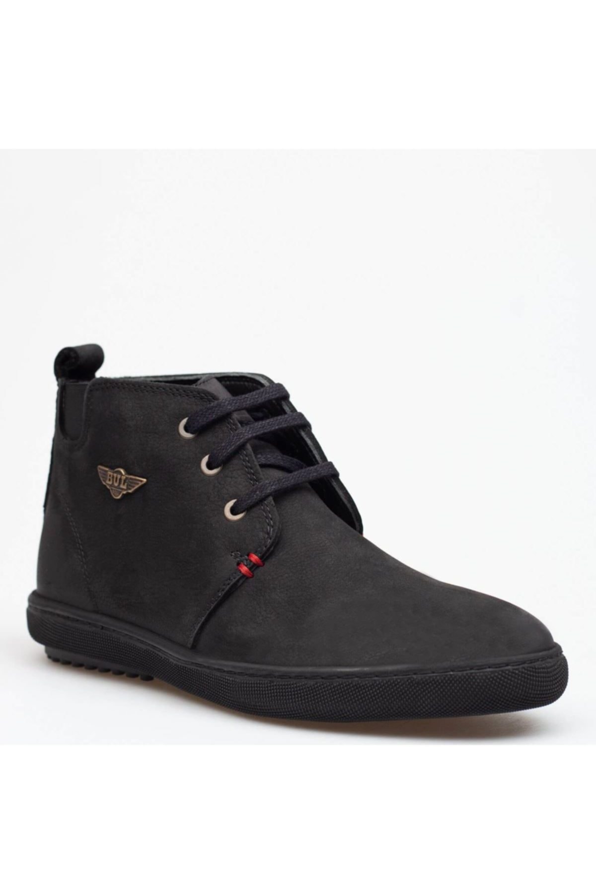Bulldozer Hakiki Deri Siyah Nubuk Erkek Bot BUL-15892