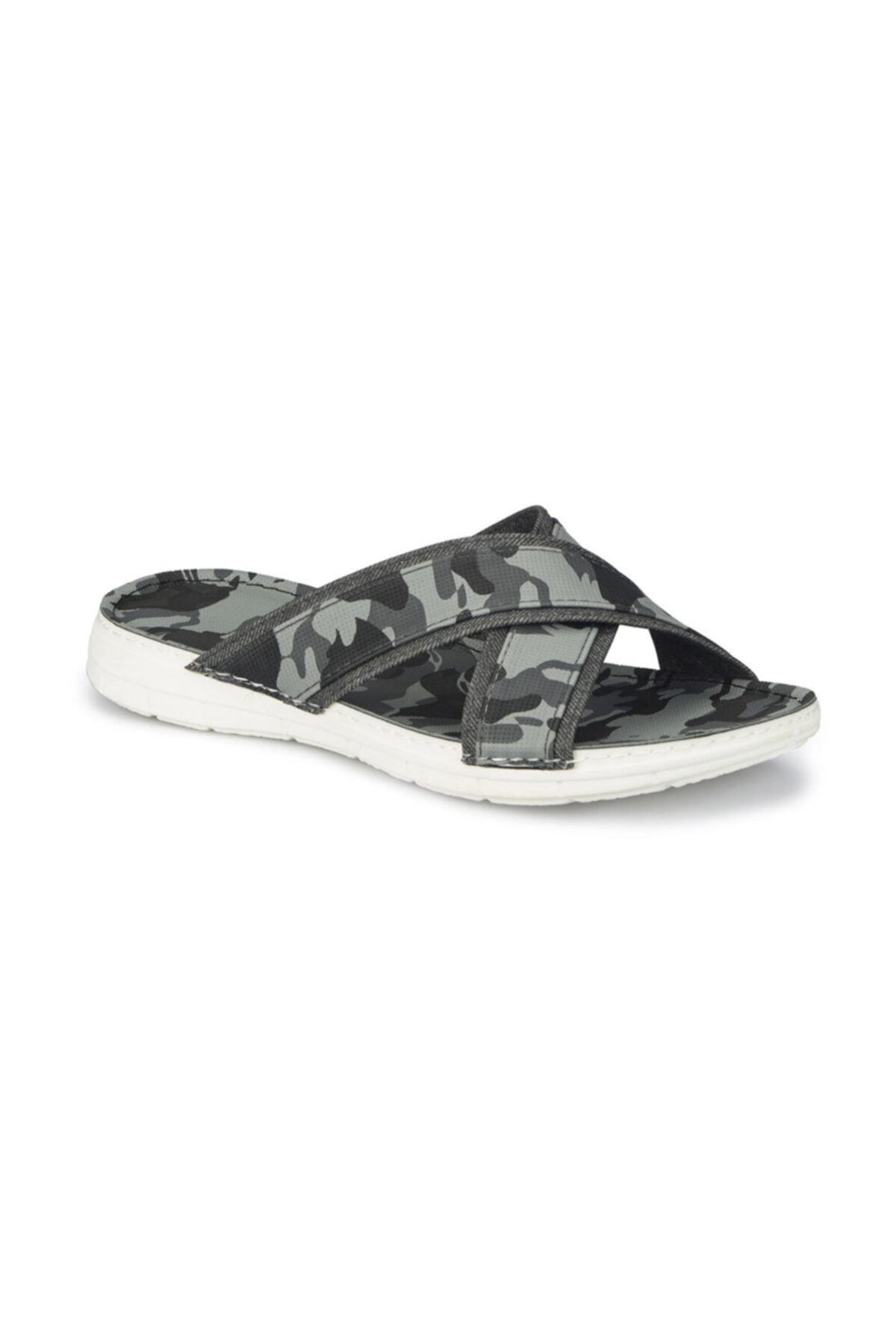 Polaris Gri Erkek Terlik