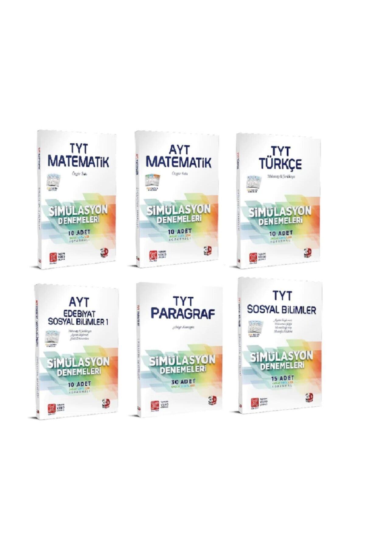 3d Yayд Nlarд Tyt Ayt Eеџit Aдџд Rlд K Simгјlasyon Denemeleri 6 Kitap