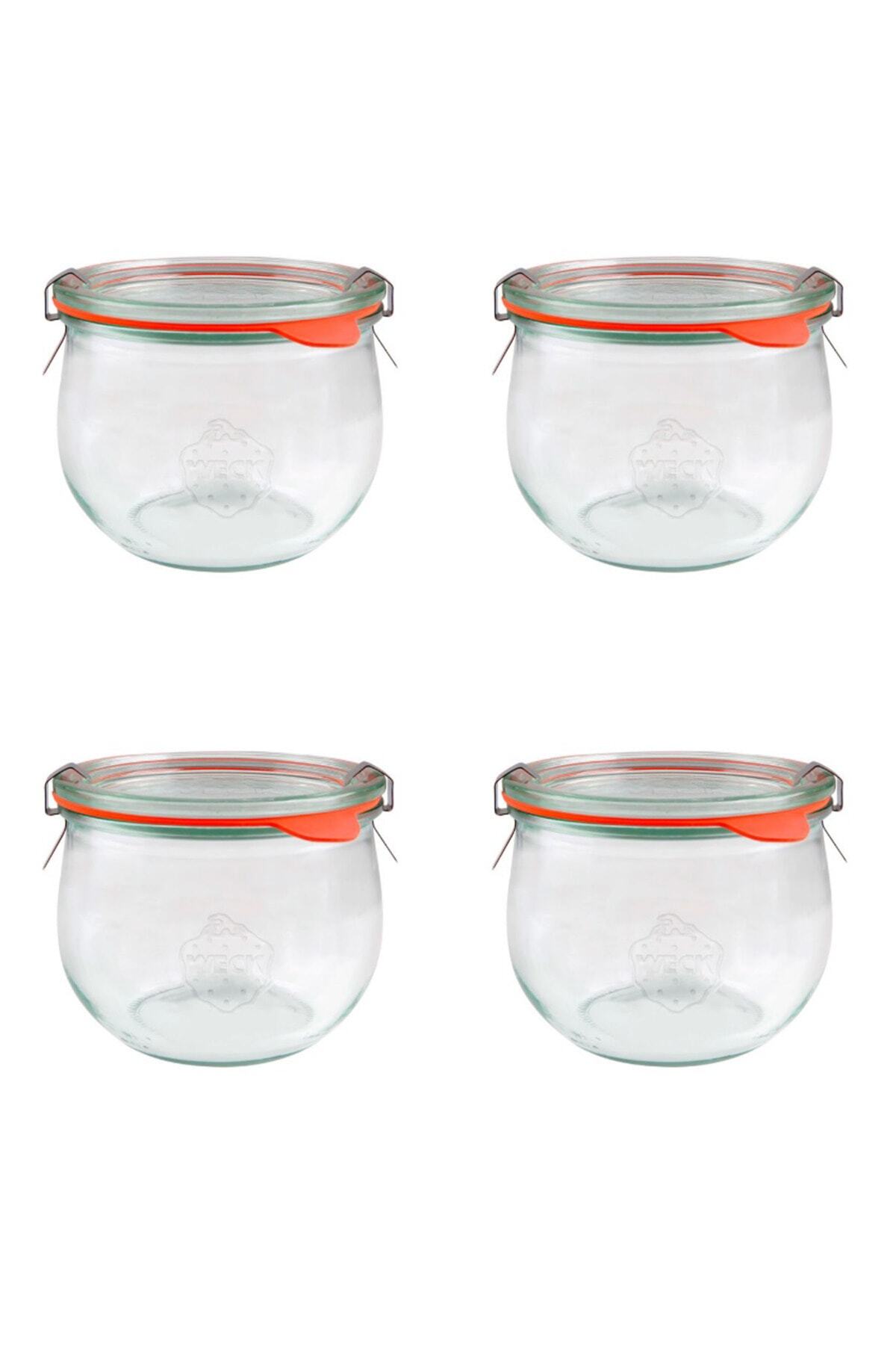 Weck Lale Tip Kavanoz Cam Saklama Kabı 580 ml (4 Adet) Fiyatı, Yorumları - Trendyol