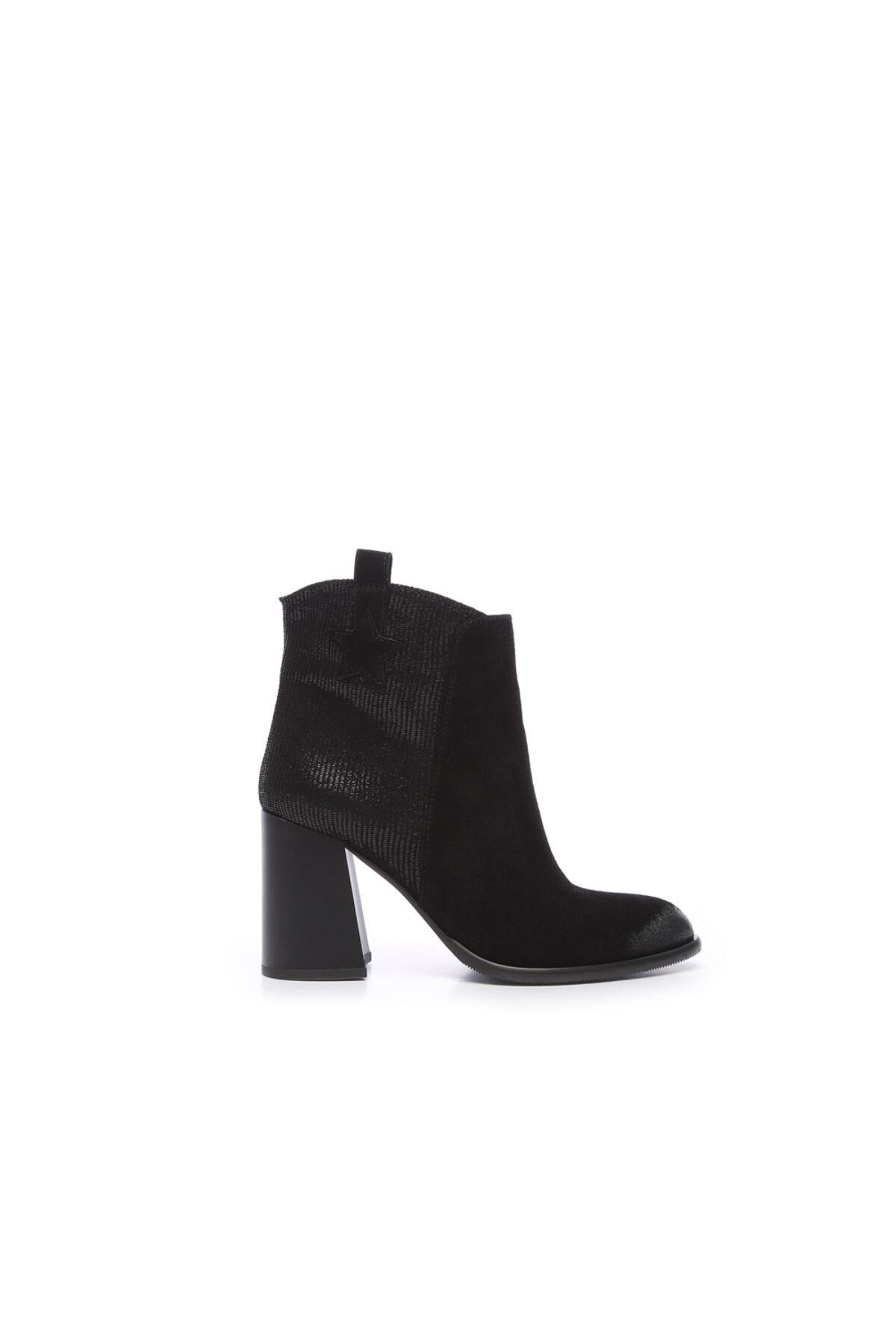 KEMAL TANCA Hakiki Deri Siyah Kadın Casual Bot