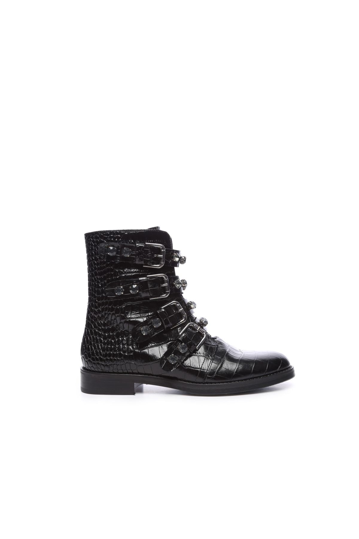 KEMAL TANCA Hakiki Deri Siyah Kadın Casual Bot