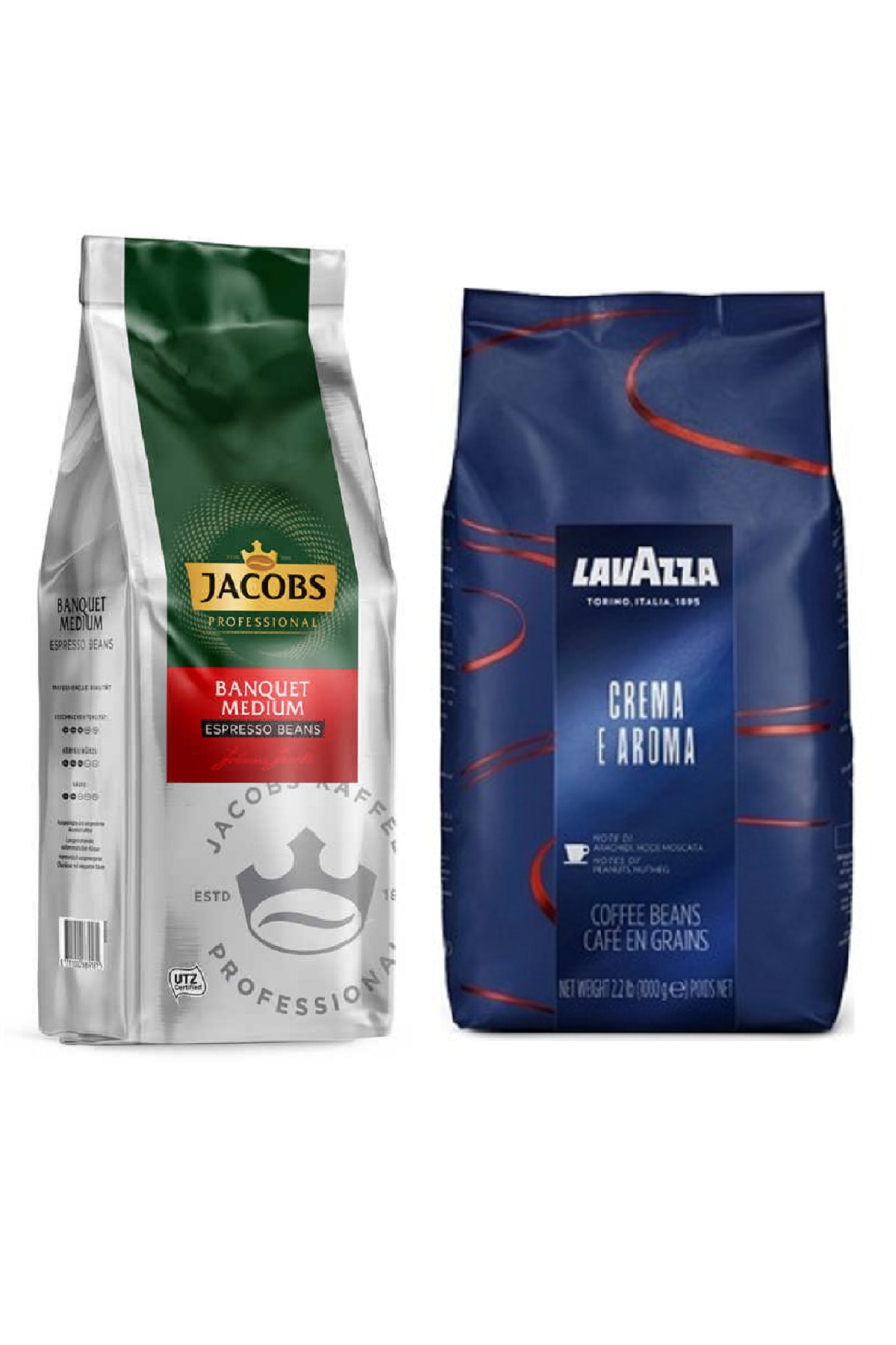 LavAzza Crema E Aroma Core Coffee 1kg+banquet Medium Espresso Beans ...