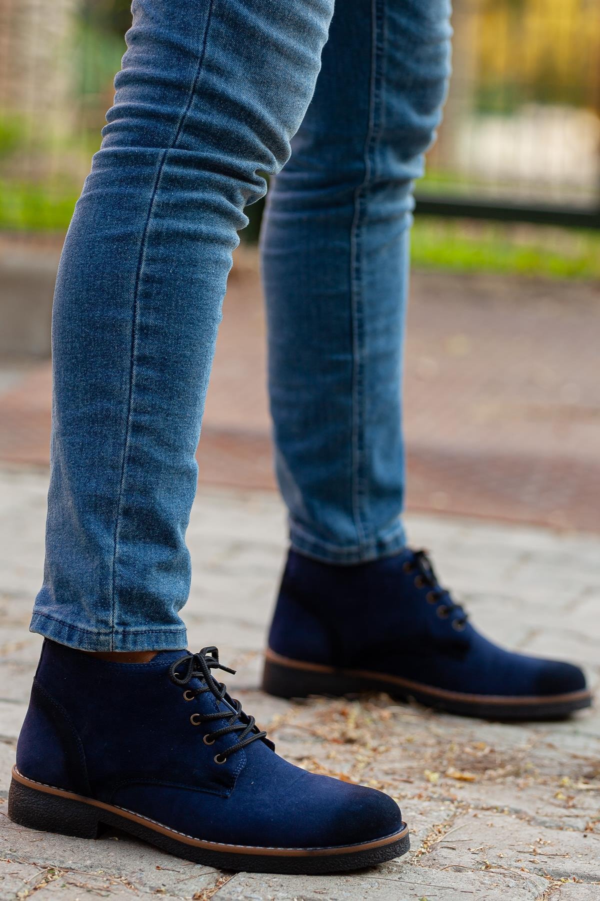 MUGGO Erkek Lacivert Bot M202