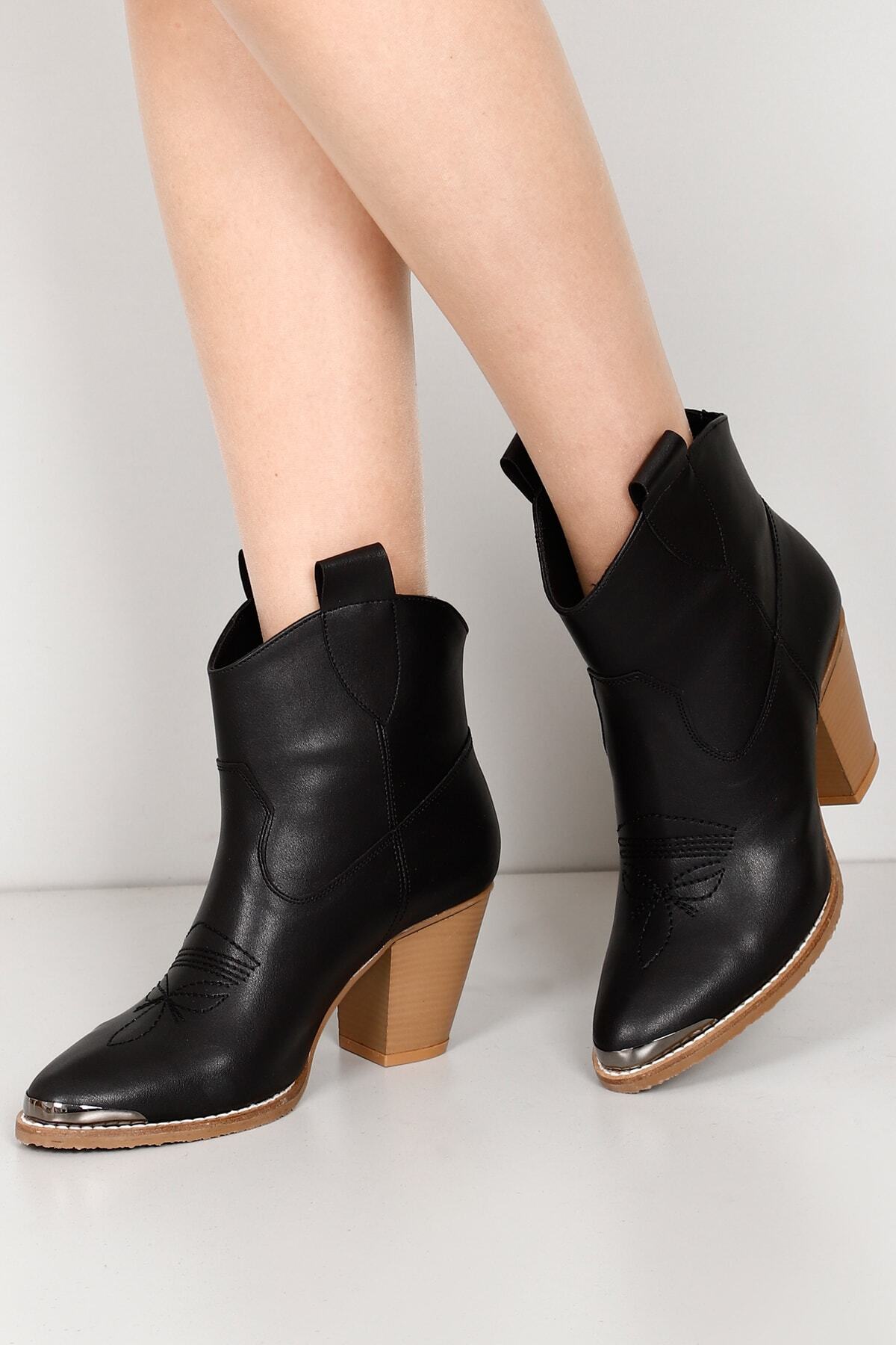 G.Ö.N Kadın Siyah Bot 32504 G.Ö.N Kadın Siyah Bot 32504