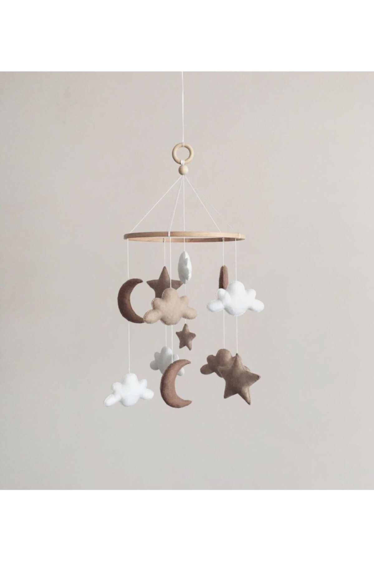 UĞURLU PUNCH Sevimli Keçeden %100 El Yapımı Bulut Yıldız Ve Ay Detaylı ...