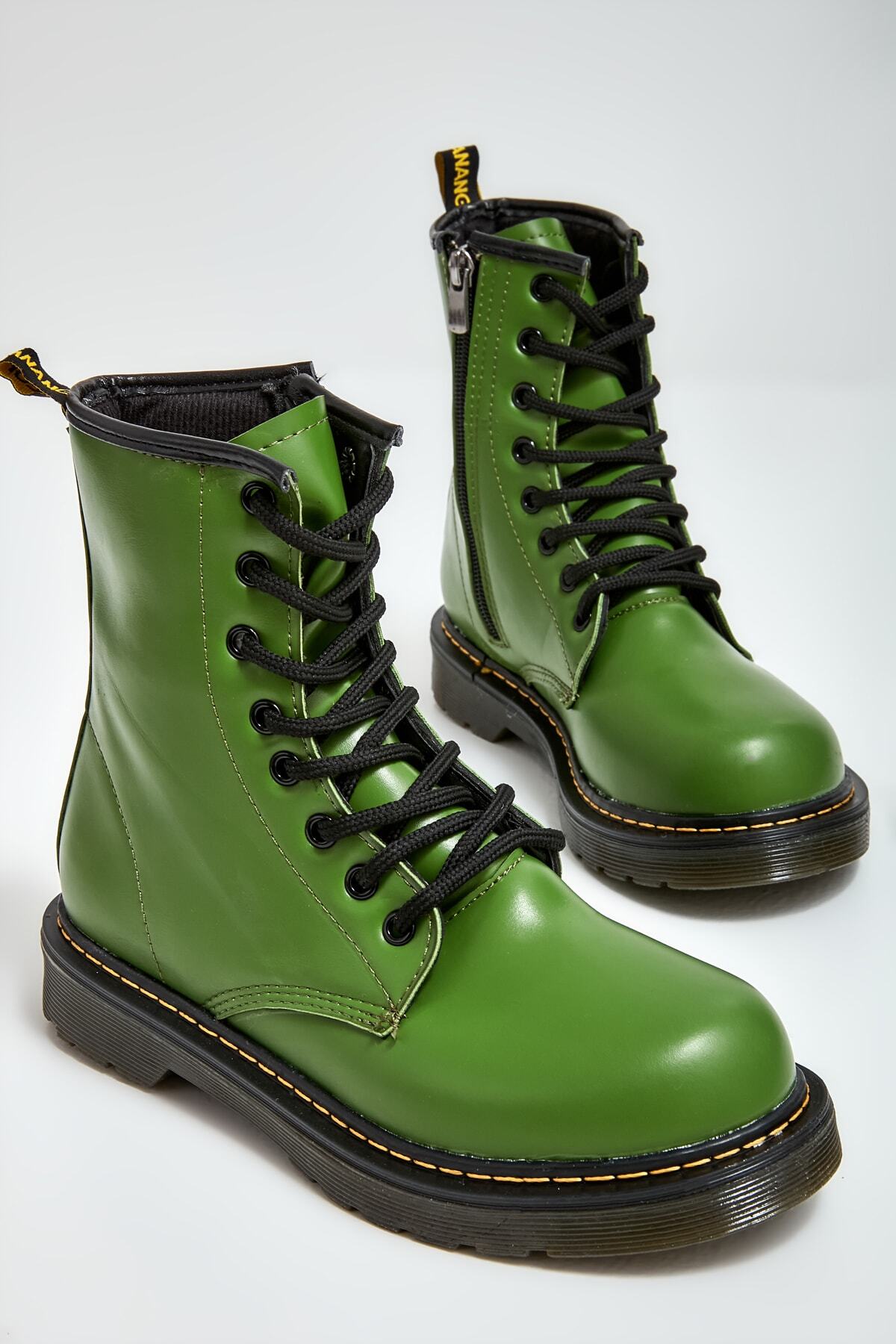 Bambi Yeşil Kadın Bot & Bootie