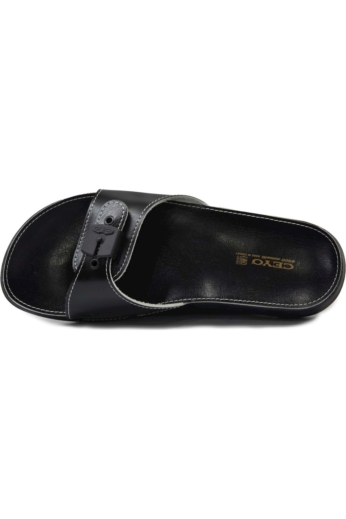 Ceyo Kadın Siyah Ortopedik Terlik