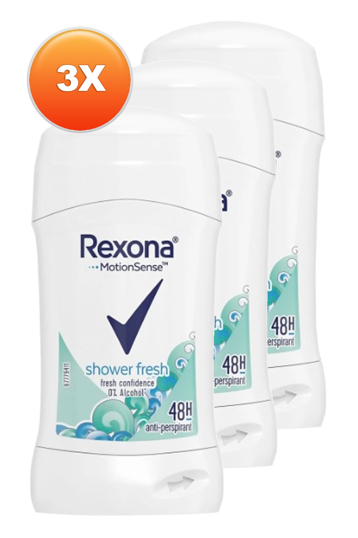 Rexona Shower Fresh Kadın Stick Deodorant 40 Ml. Üçlü Paket Fiyatı ...