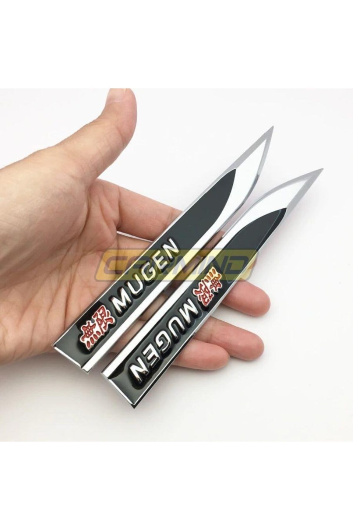 Carmind Mugen Metal Yan Çamurluk Logosu Siyah - Fiyatı, Yorumları