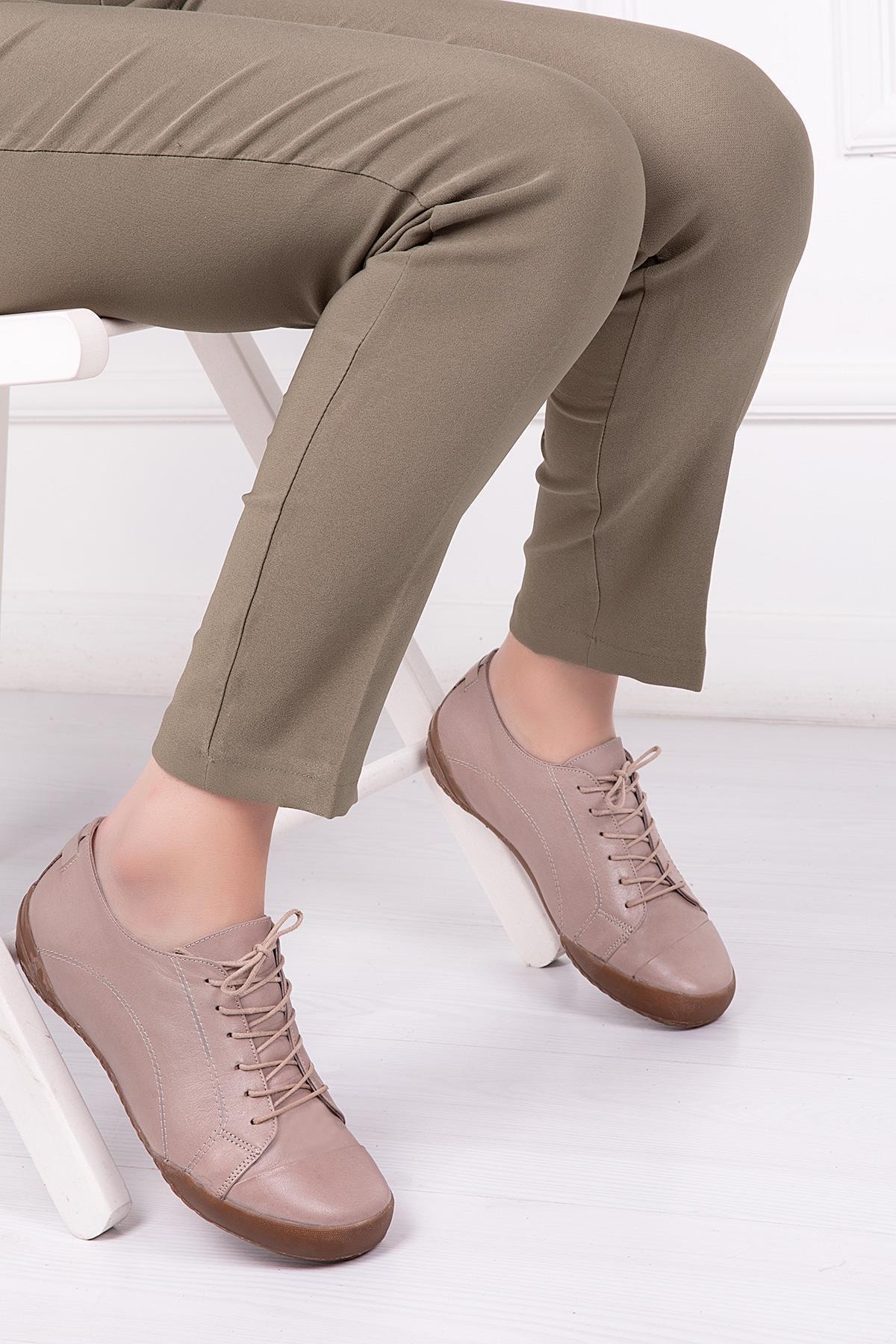 Deripabuc Hakiki Deri DARK STONE Kadın Deri Casual Deripabuc Hakiki Deri DARK STONE Kadın Deri Casual