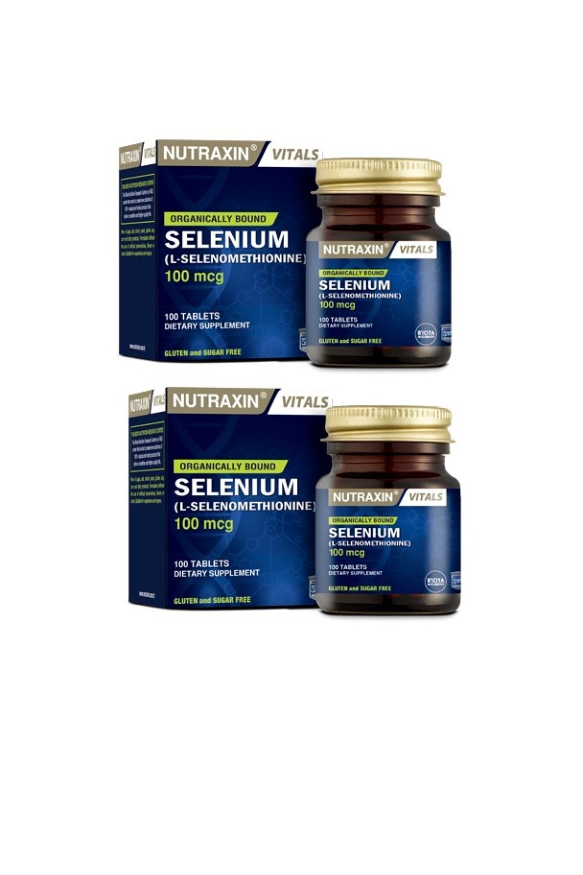 Nutraxin Vitals Selenium - Selenyum 100 Tablet X2 Adet - Fiyatı, Yorumları