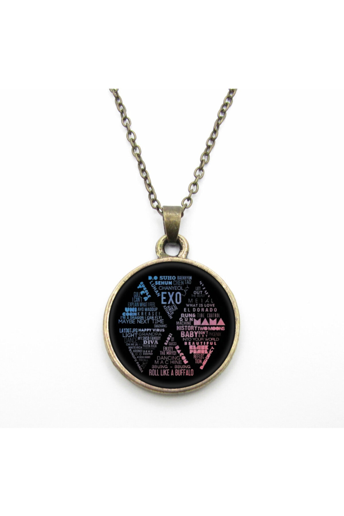 BK Design Exo Epoksi Kolye Bronz Kaide Ve Zincirli K3415 Fiyatı, Yorumları - Trendyol