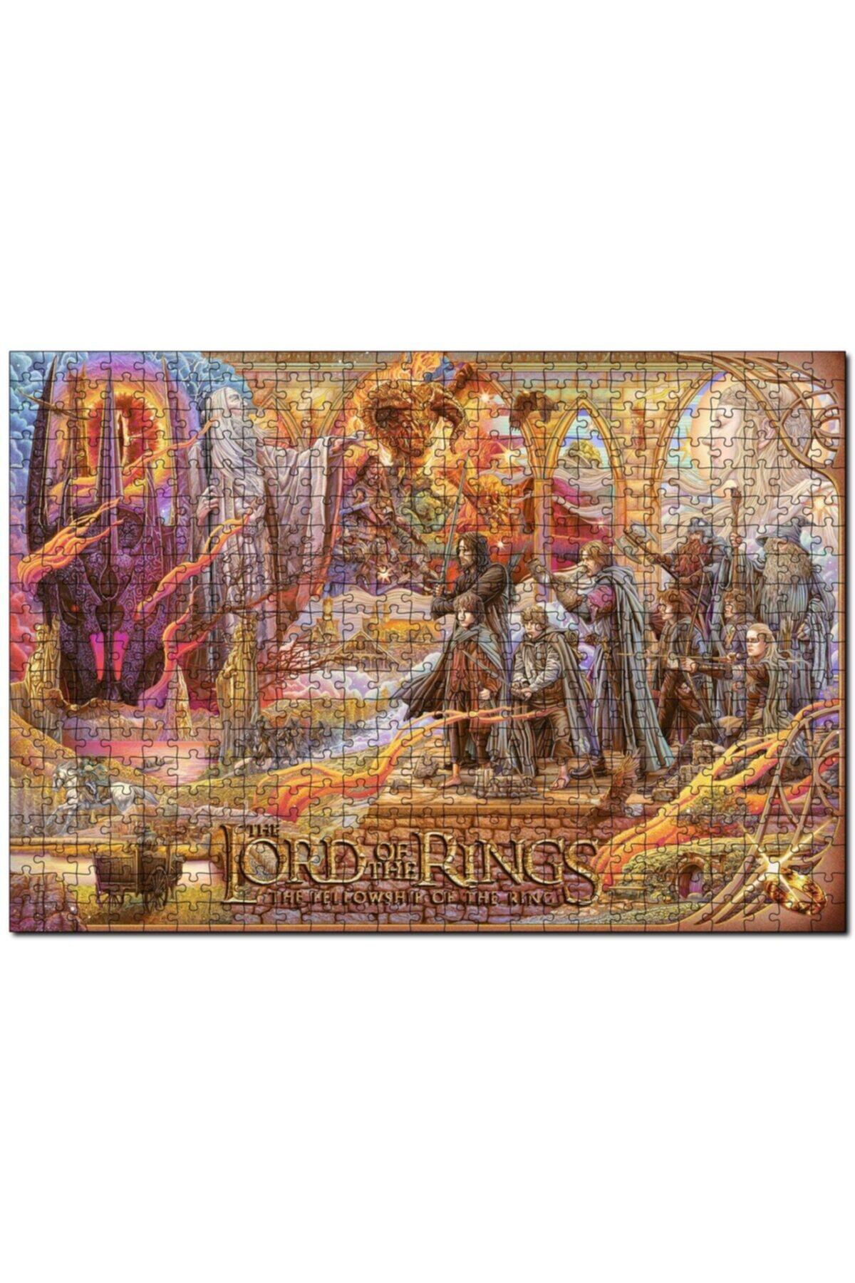 Cakapuzzle Lord of the Rings Digital Movie Poster Visual 500 Piece ...