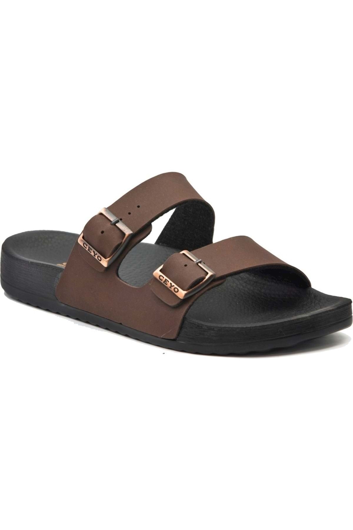 Ceyo Erkek Kahverengi Tam Ortopedik Terlik Ceyo Erkek Kahverengi Tam Ortopedik Terlik