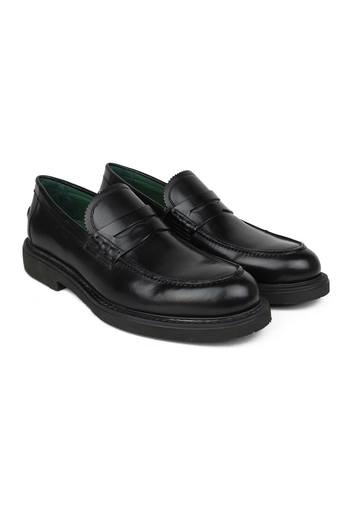 CZ London Erkek Siyah Hakiki Deri Klasik Ayakkabı