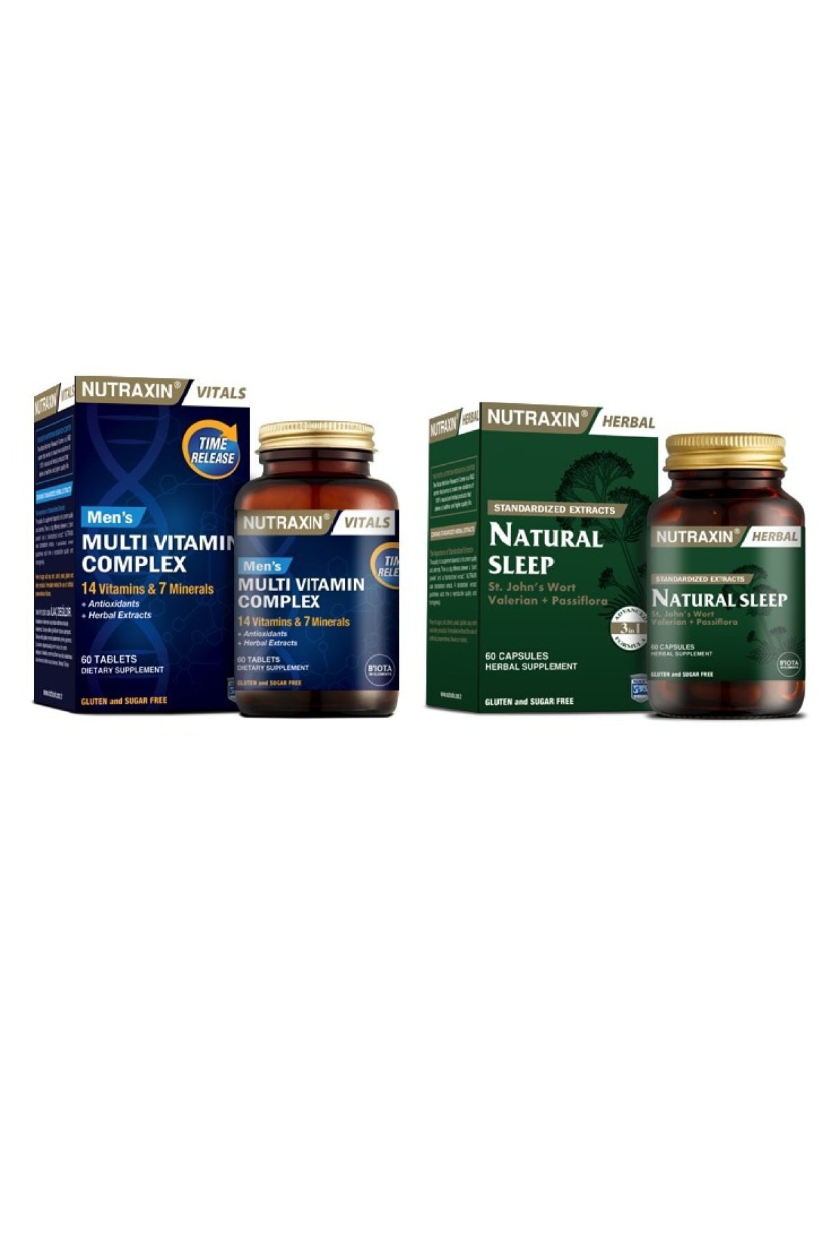 Nutraxin Vitals Men's Multi Vitamin Complex 60 Tablet Natural Sleep ...