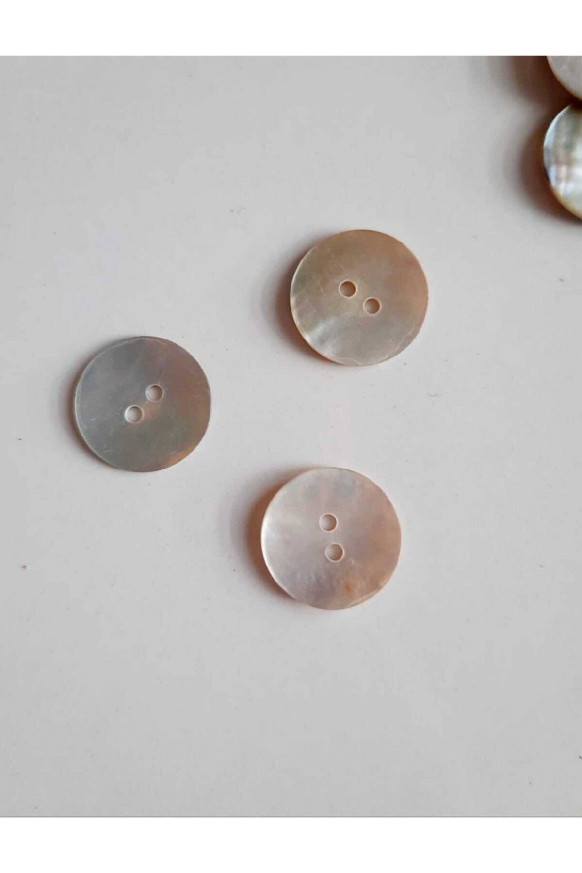 canan dizayn Hakiki Istiridye Kabuğu Sedef Düğme 15 Mm.20'li Paket ...